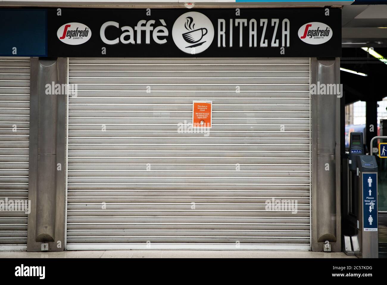 A Caffe Ritazza in Waterloo Station, London as SSP, the company behind ...