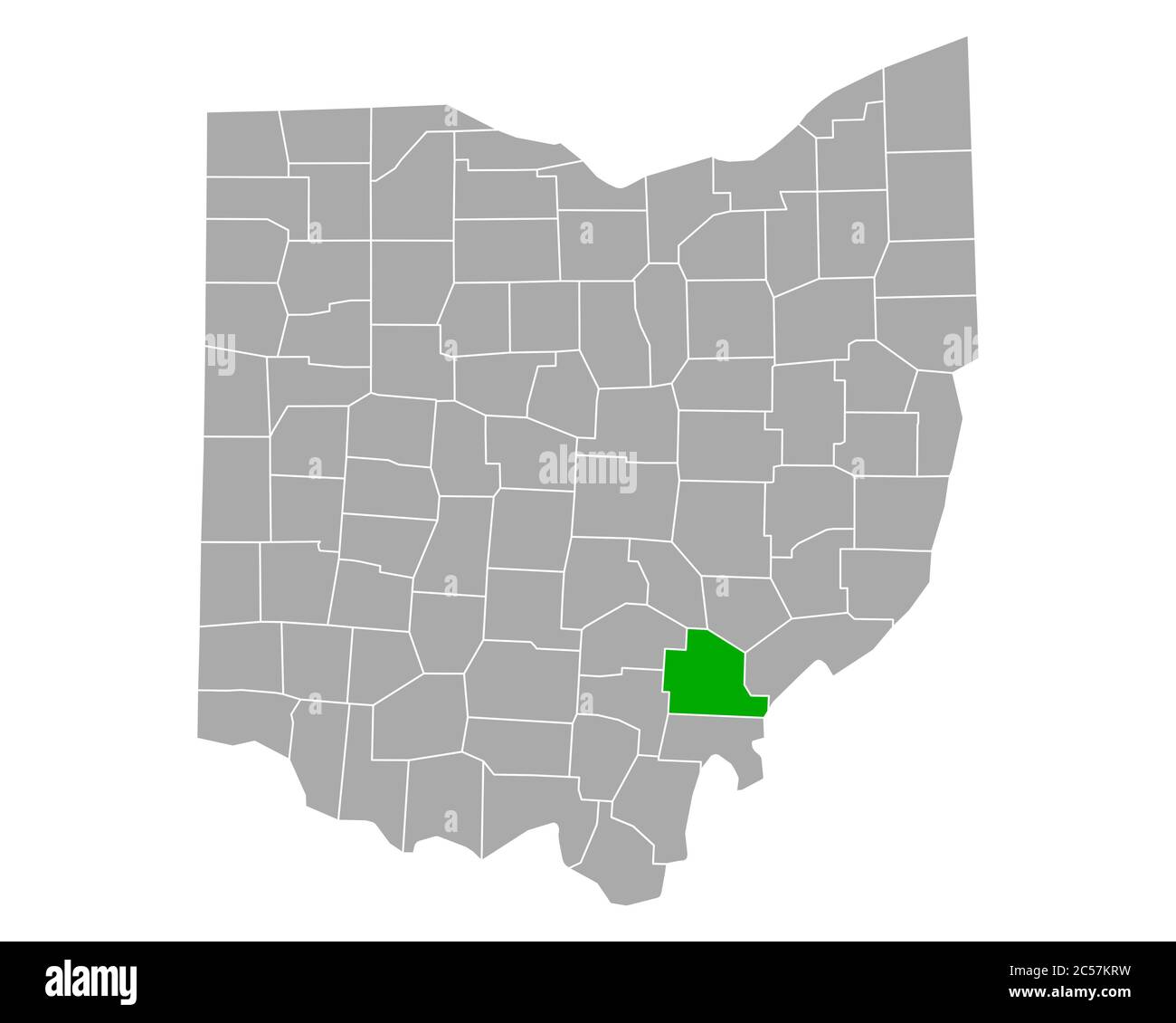 Map of Athens in Ohio Stock Photo - Alamy