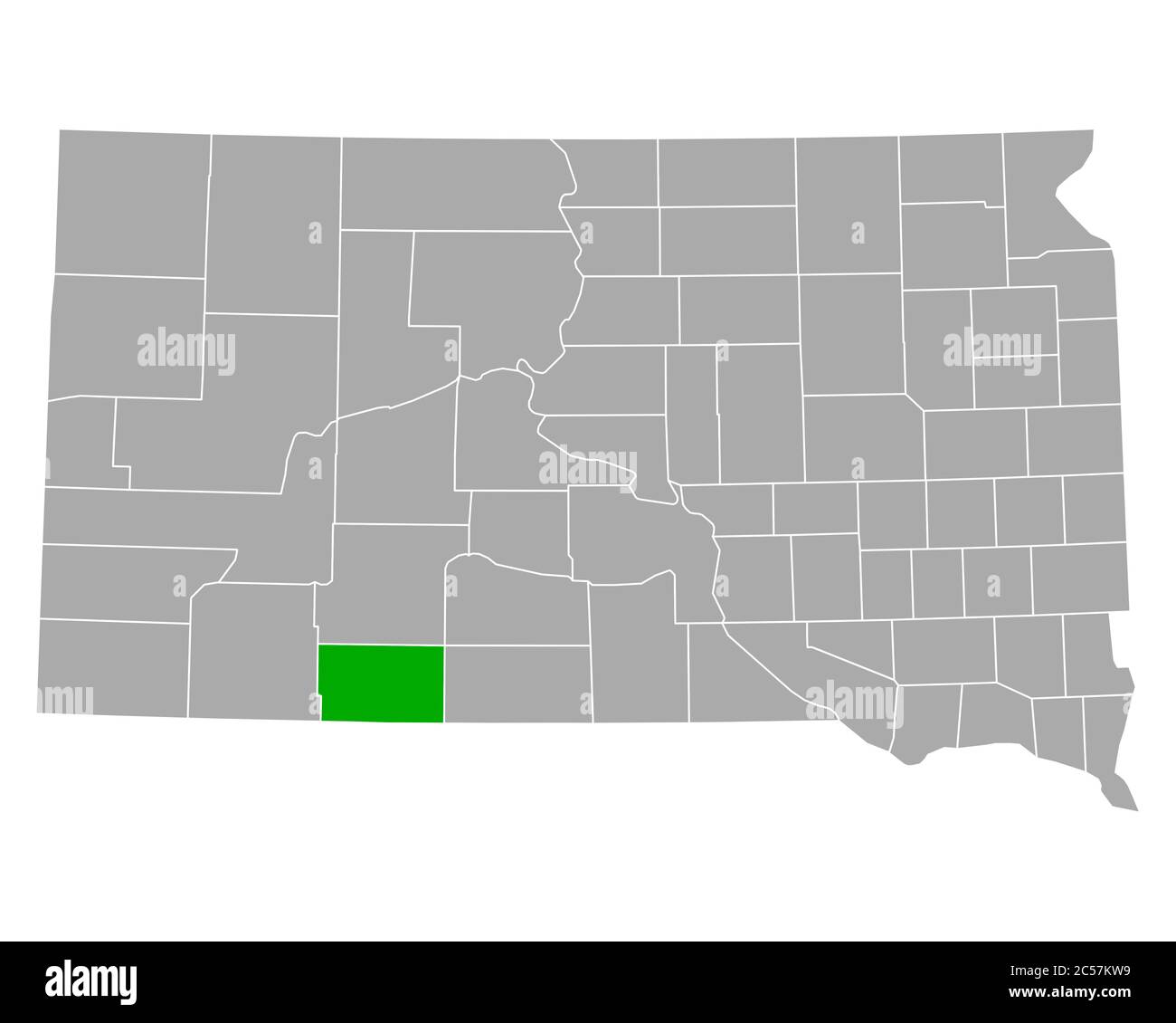 Map of Bennett in South Dakota Stock Photo - Alamy