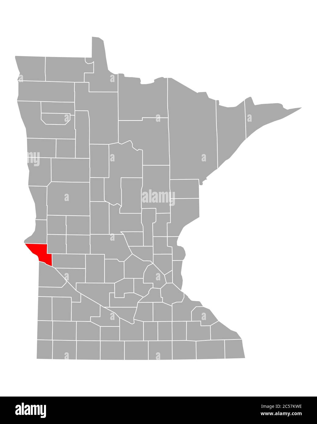 Map of Big Stone in Minnesota Stock Photo - Alamy