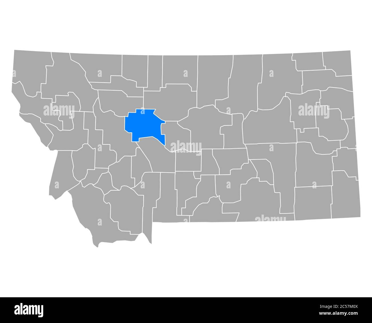 Map of cascade montana hi-res stock photography and images - Alamy