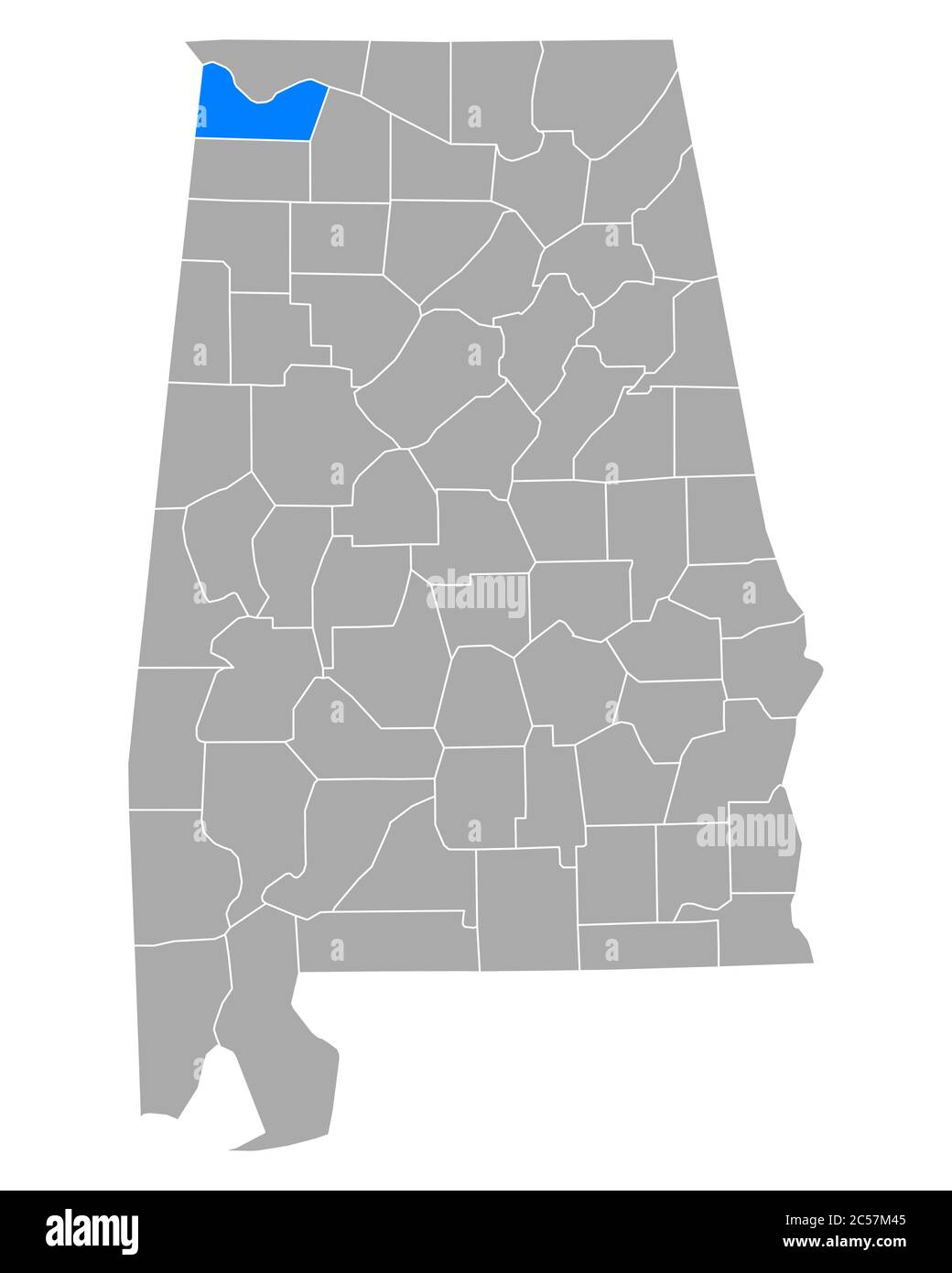 Map of Colbert in Alabama Stock Photo - Alamy