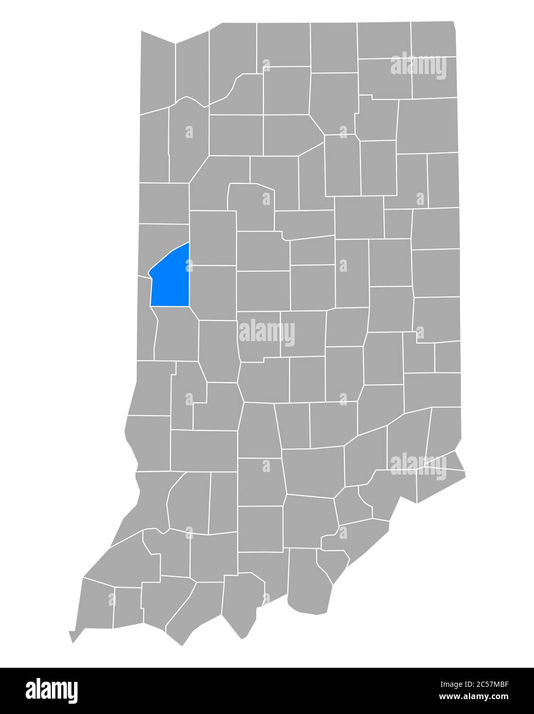 Map of Fountain in Indiana Stock Photo - Alamy