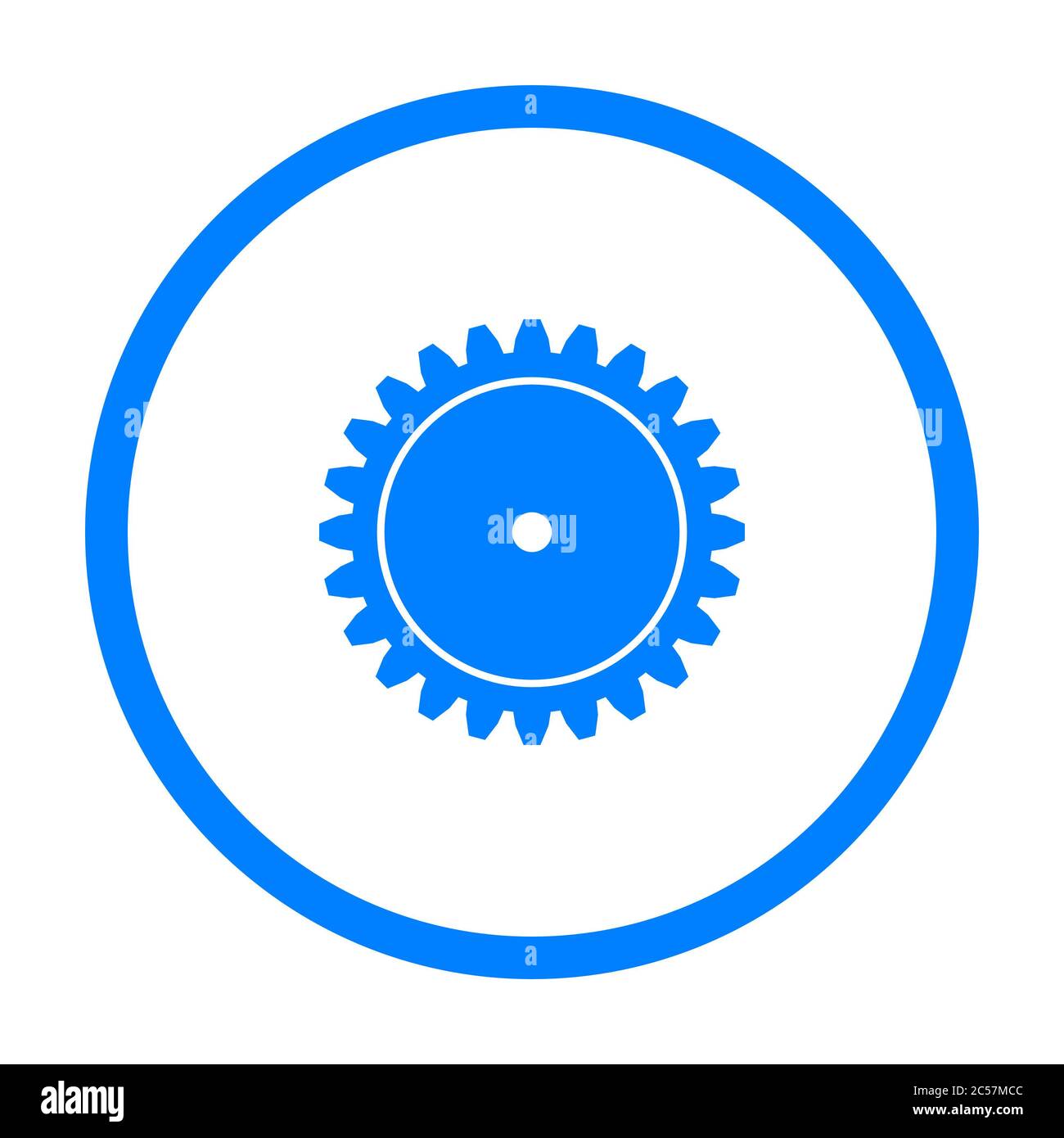 Gear and circle Stock Photo - Alamy