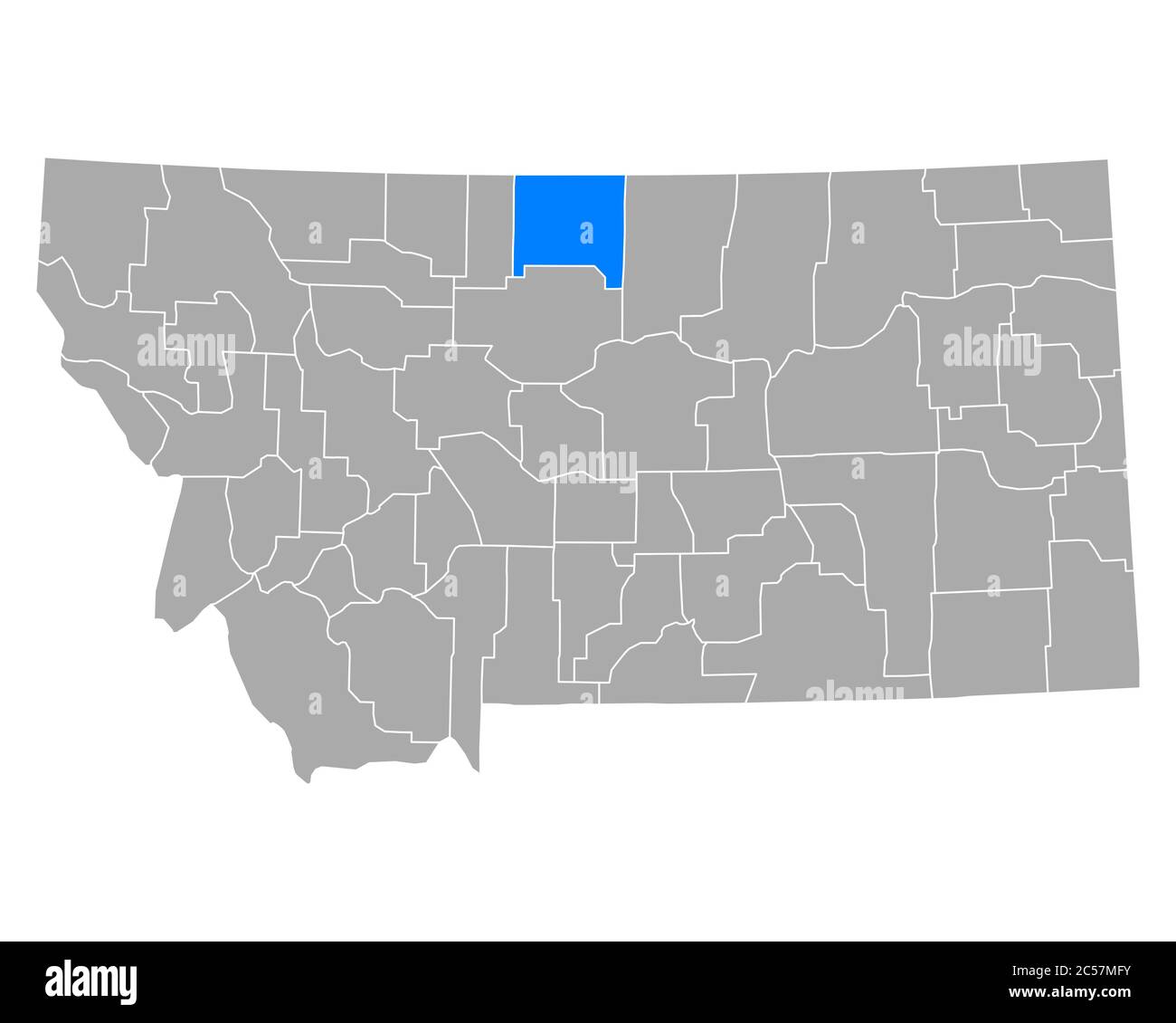 Map of Hill in Montana Stock Photo - Alamy