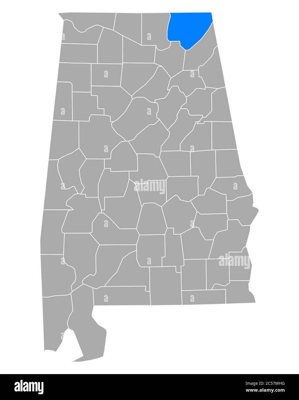 Map of Jackson in Alabama Stock Photo - Alamy