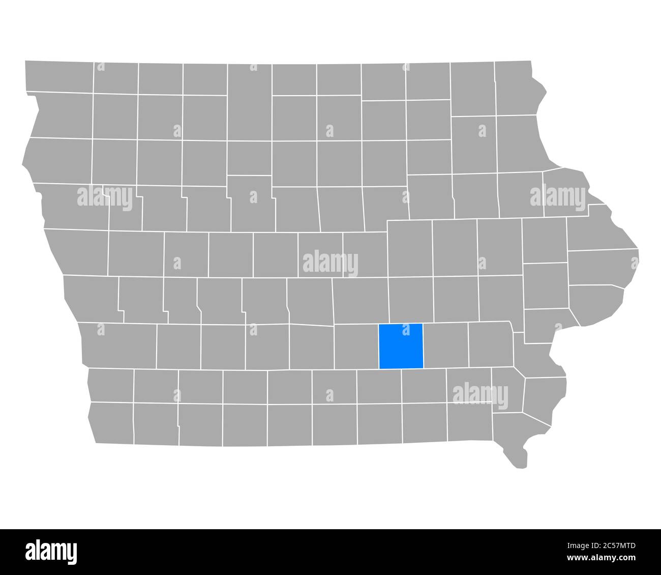 Map of Mahaska in Iowa Stock Photo - Alamy