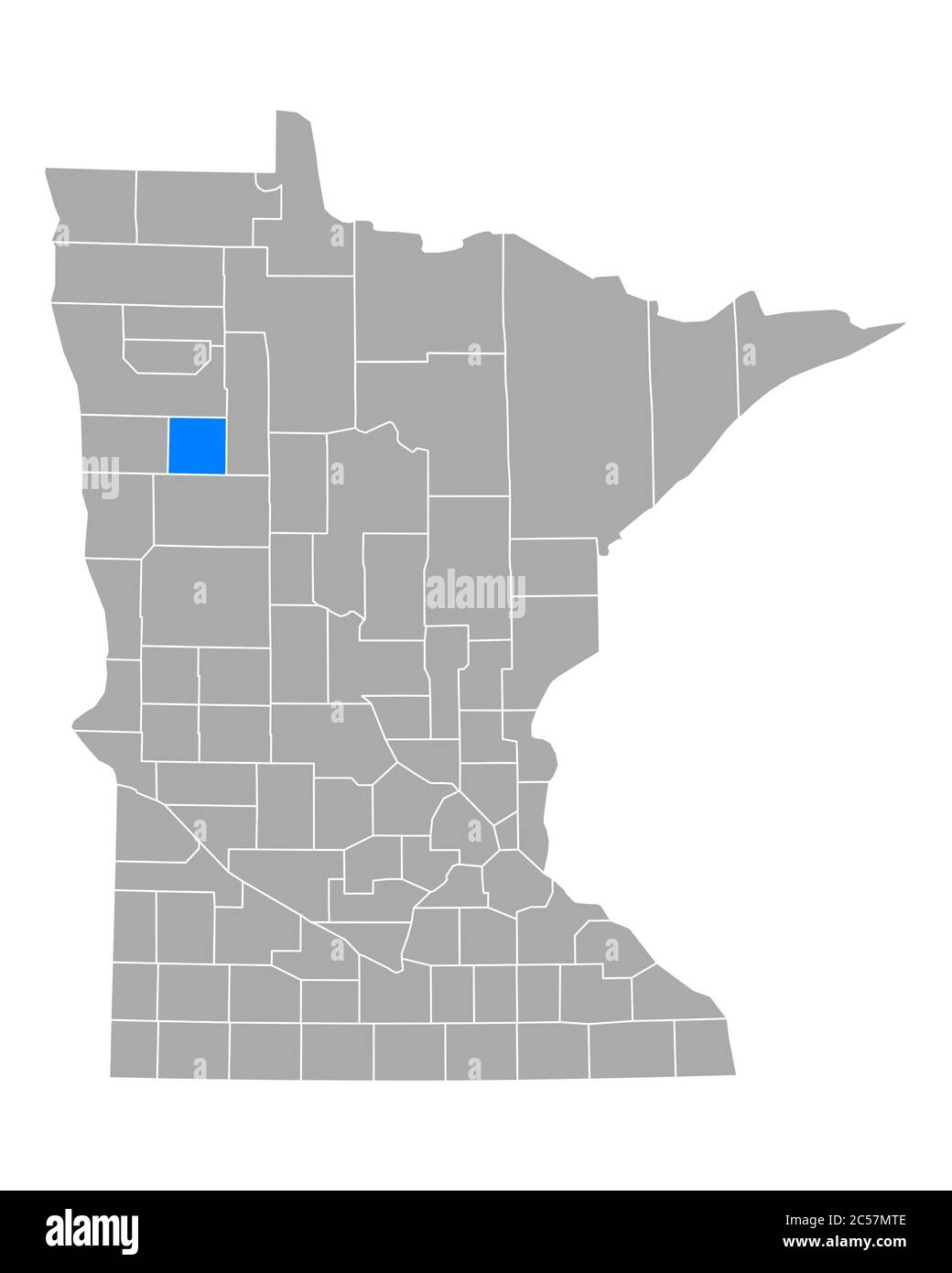 Map of Mahnomen in Minnesota Stock Photo - Alamy