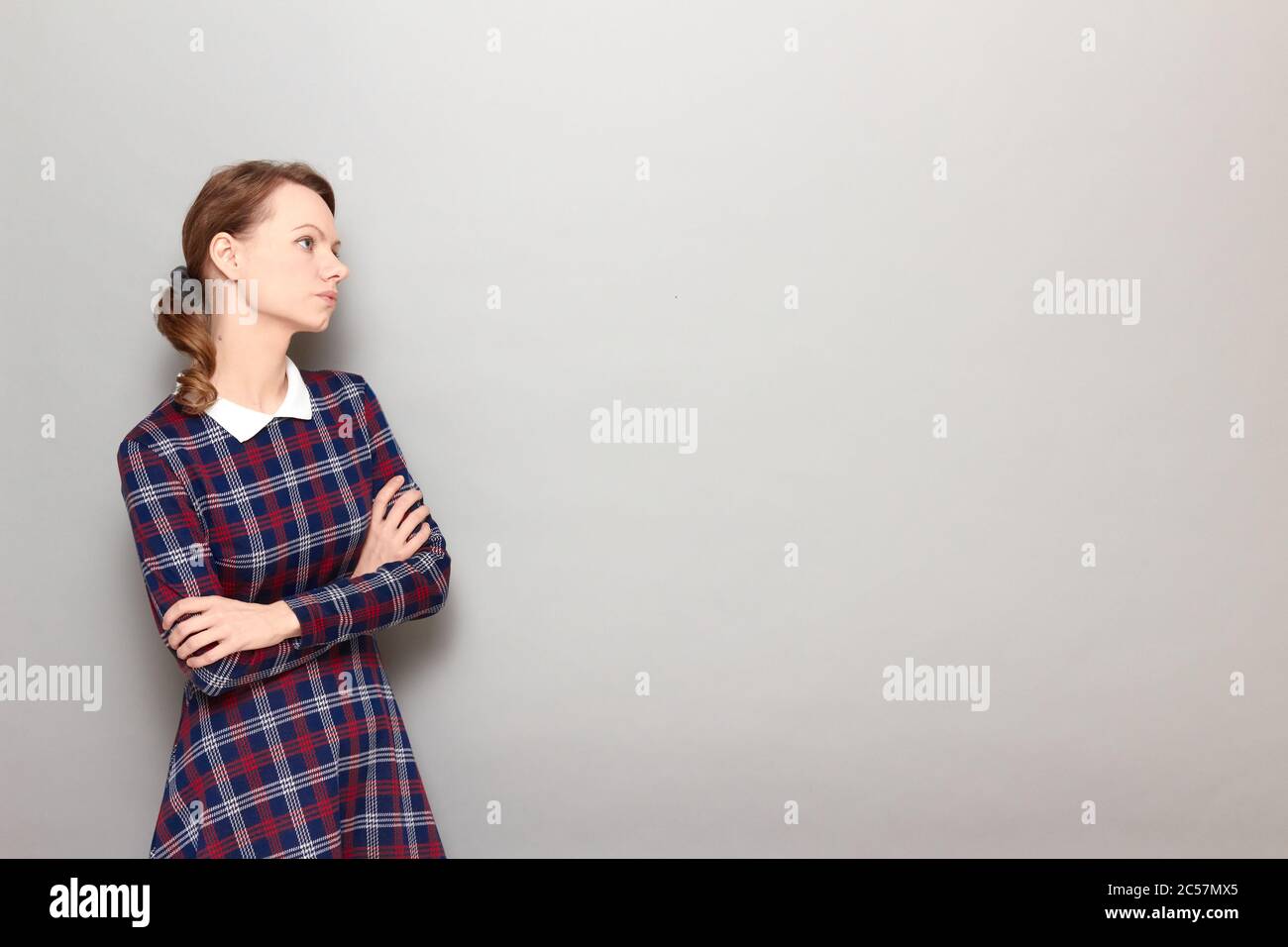 Woman Arms Folded Stubborn High Resolution Stock Photography and Images ...