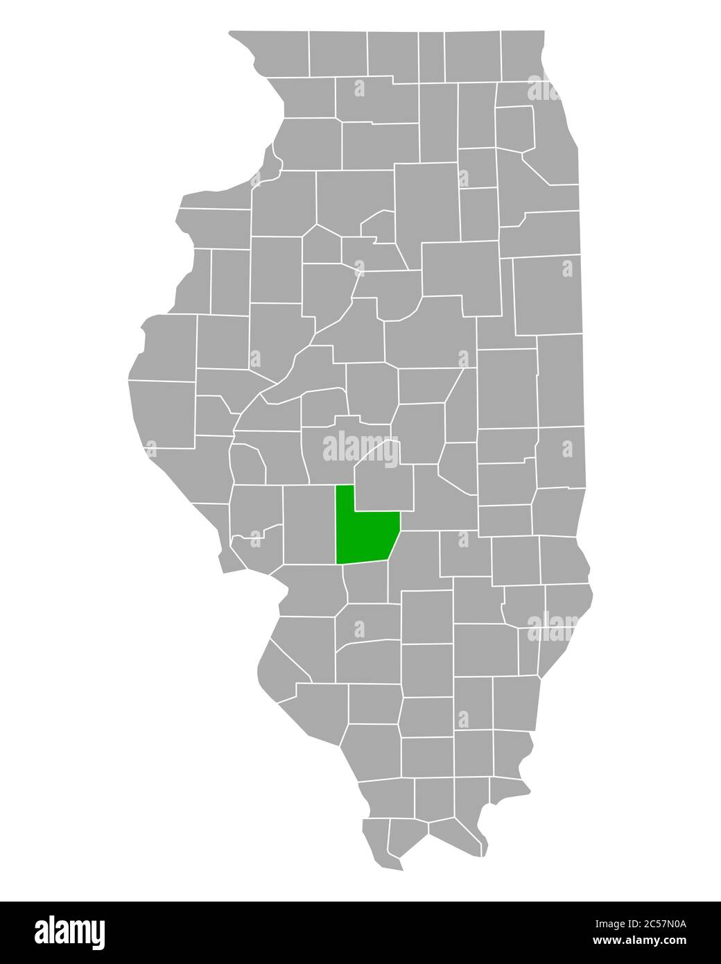 Map of Montgomery in Illinois Stock Photo - Alamy