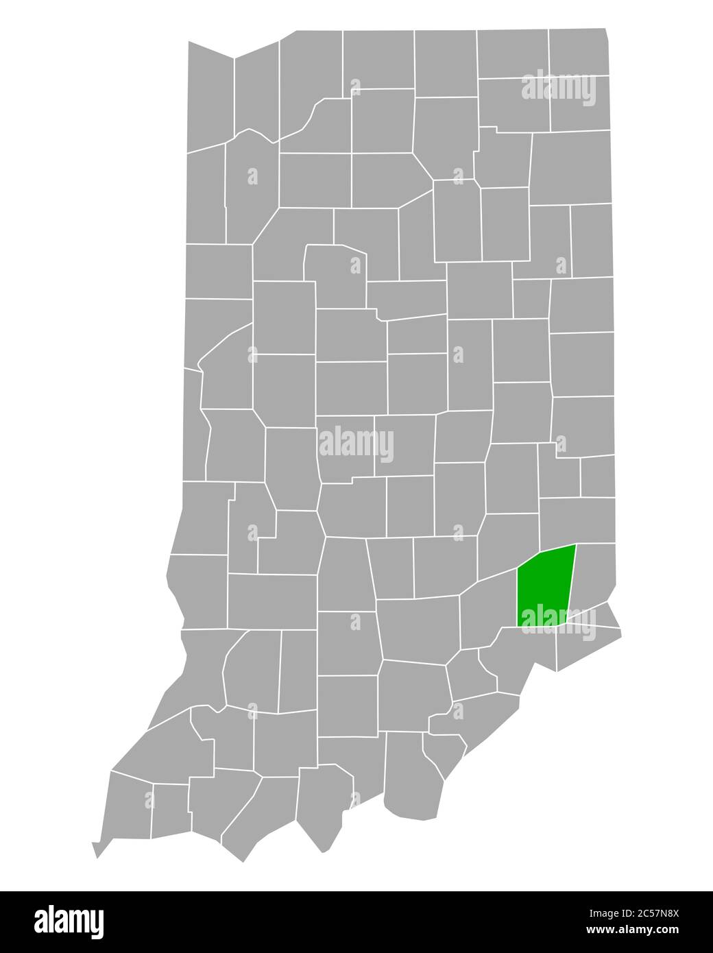 Map of Ripley in Indiana Stock Photo - Alamy