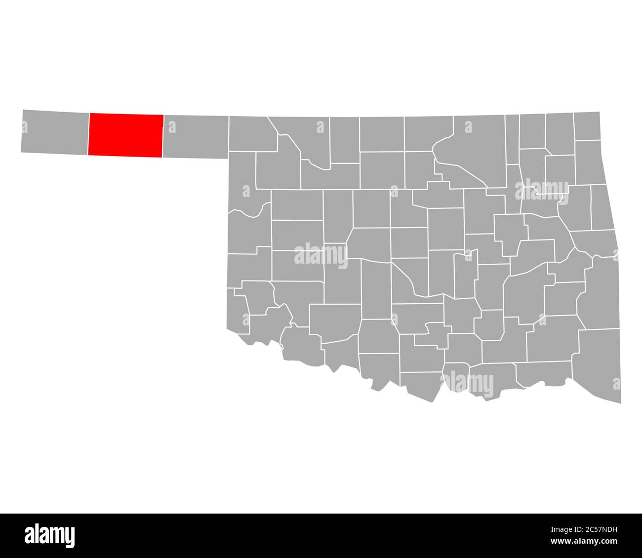 Oklahoma And Texas County Map Hi res Stock Photography And Images Alamy