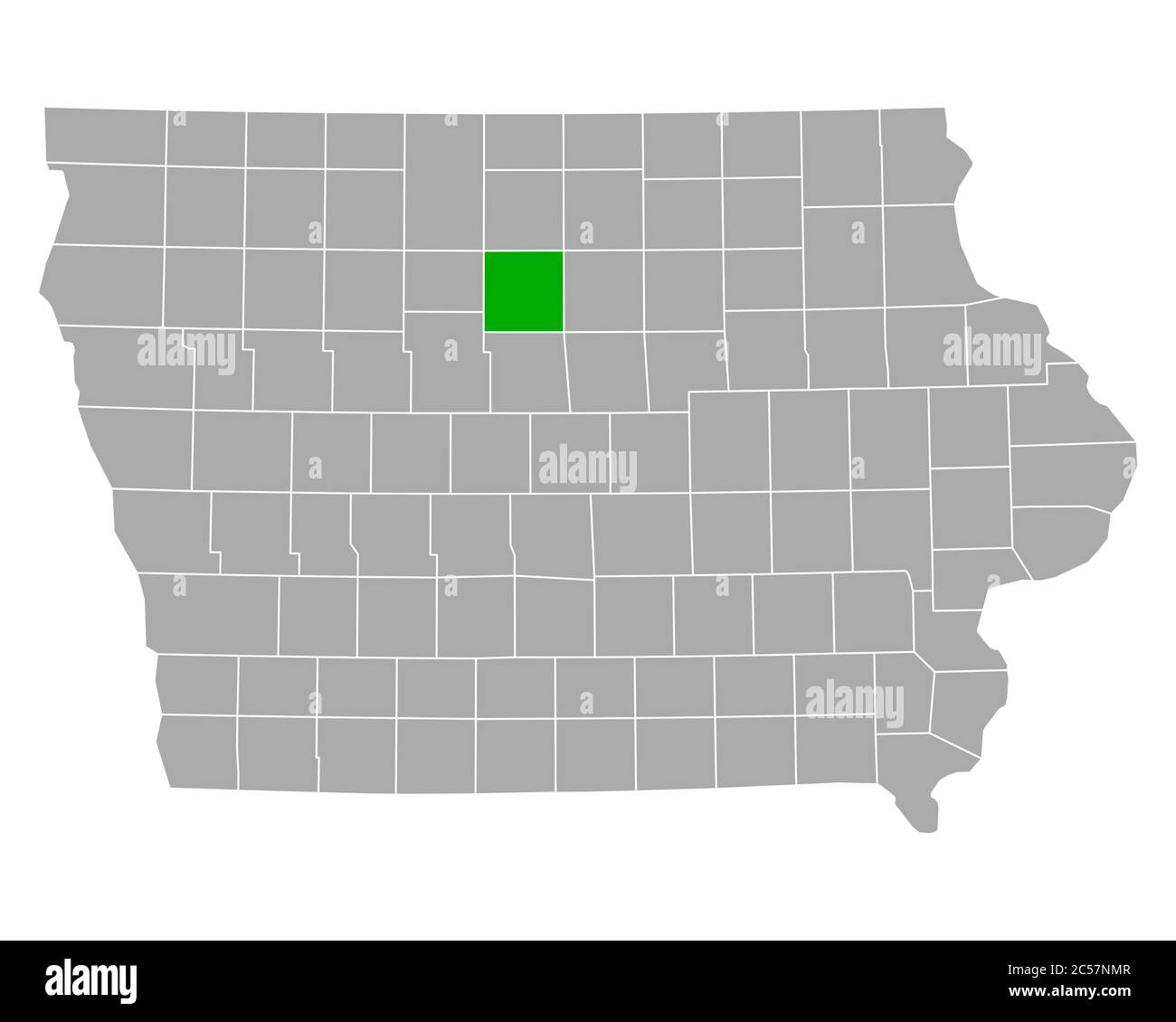 Map of Wright in Iowa Stock Photo - Alamy