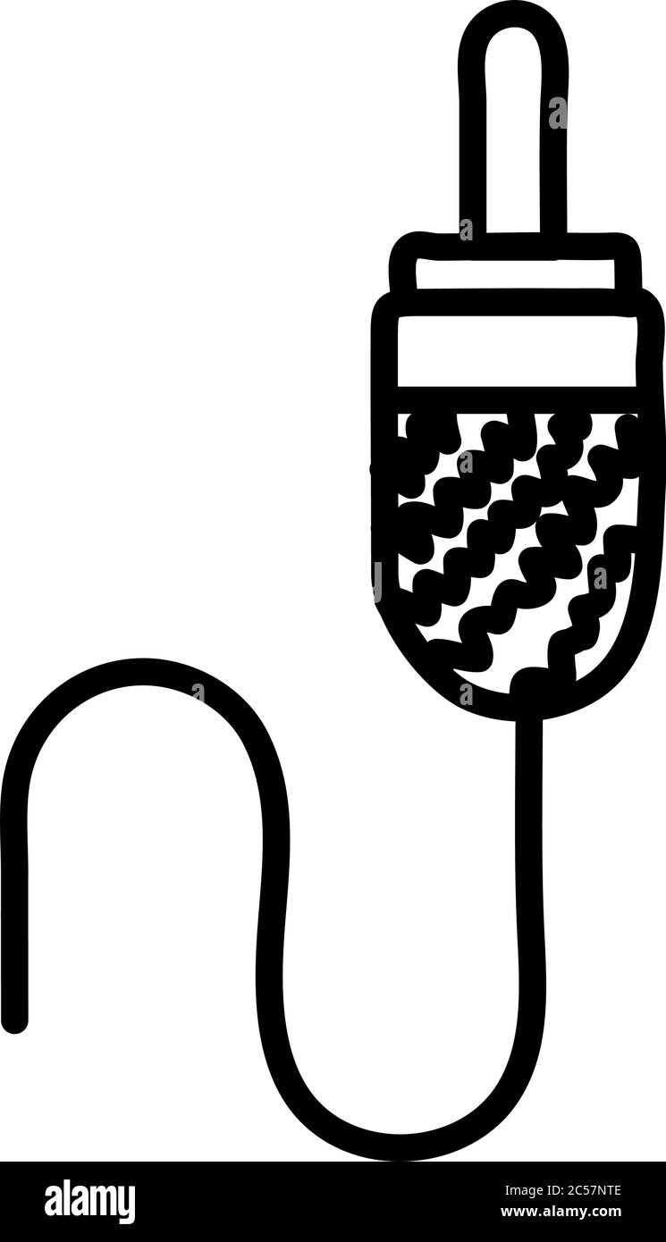 audio plug connection line style icon vector illustration design Stock ...