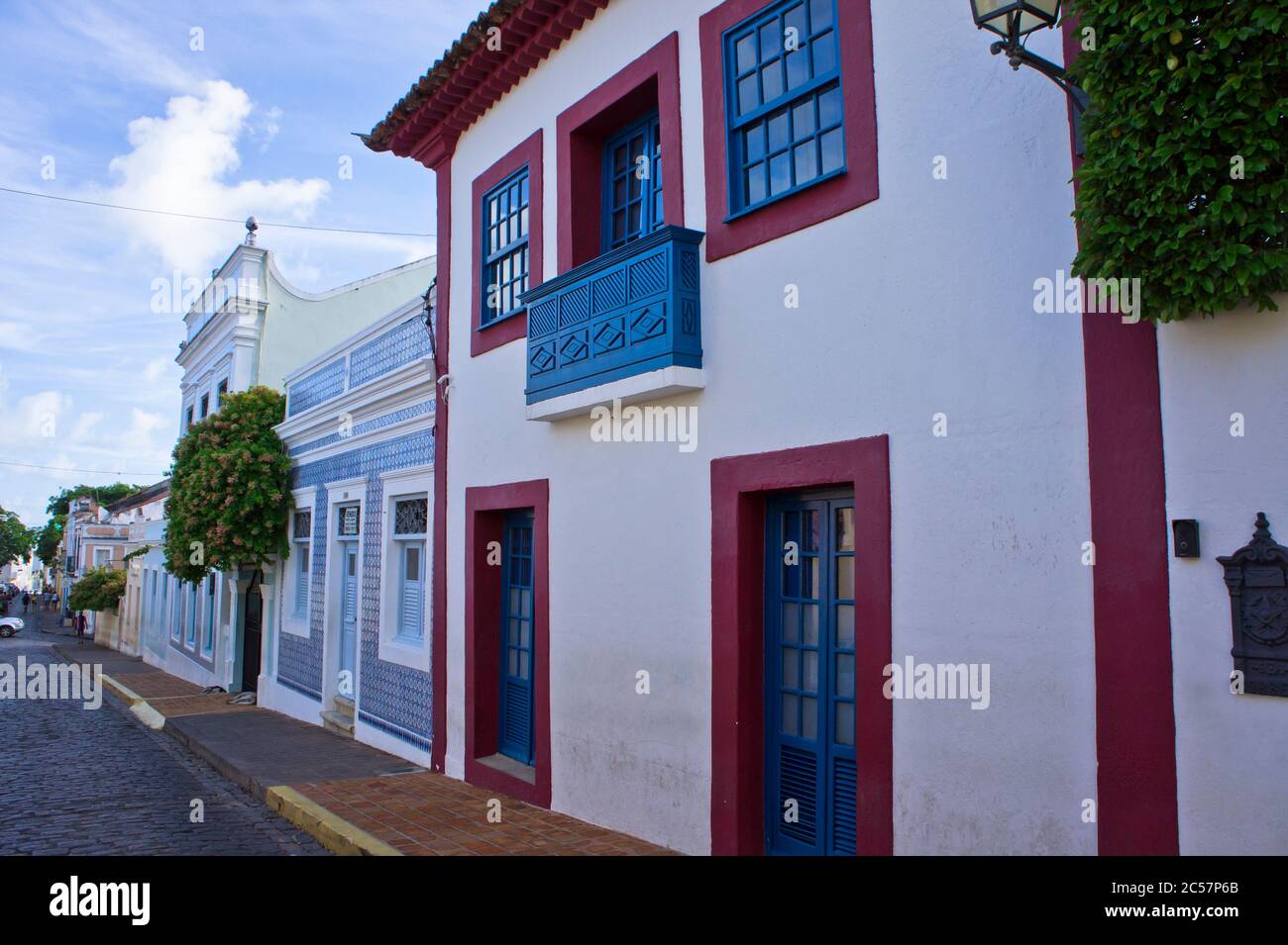 Old city street view, Olinda, Brazil, South America Stock Photo - Alamy