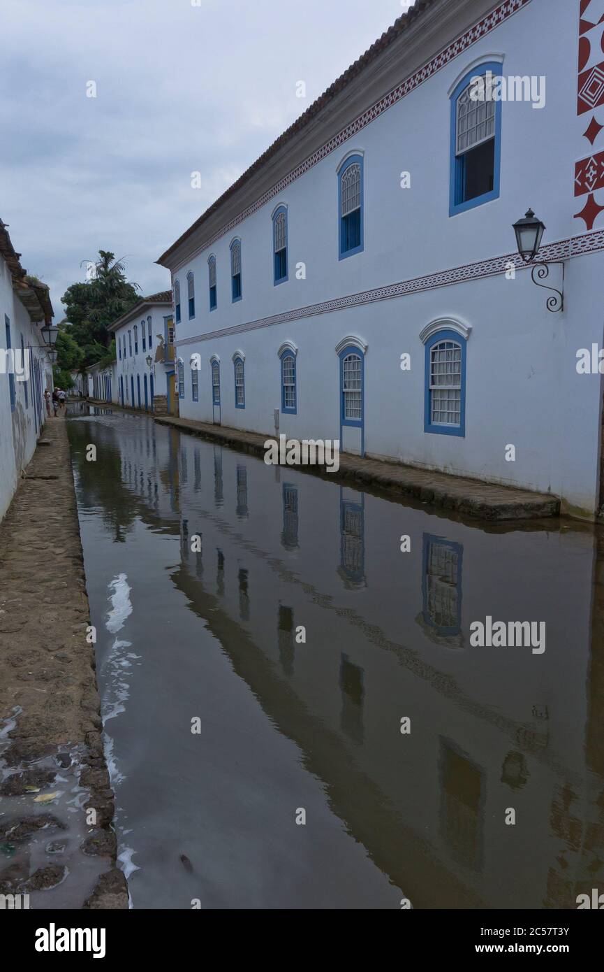 Paraty, Old city street view, Brazil Stock Photo - Alamy