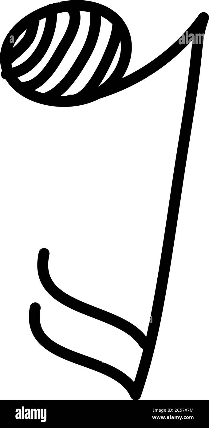 music note line style icon vector illustration design Stock Vector ...