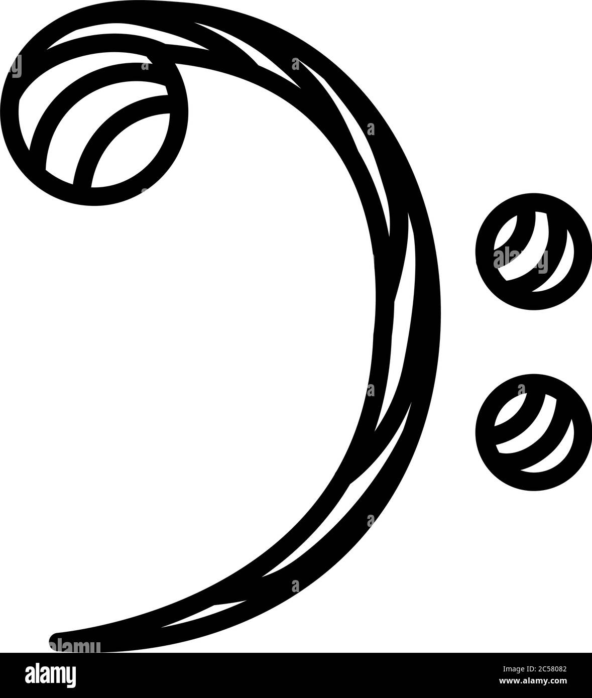 music note line style icon vector illustration design Stock Vector ...