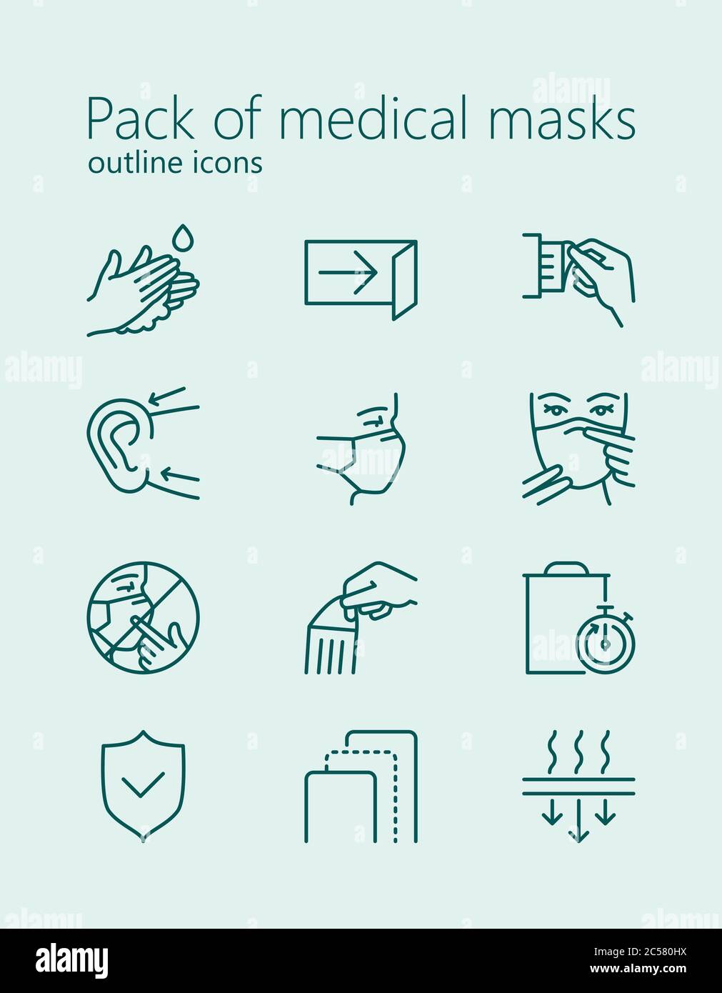 Remove face masks Stock Vector Images - Alamy