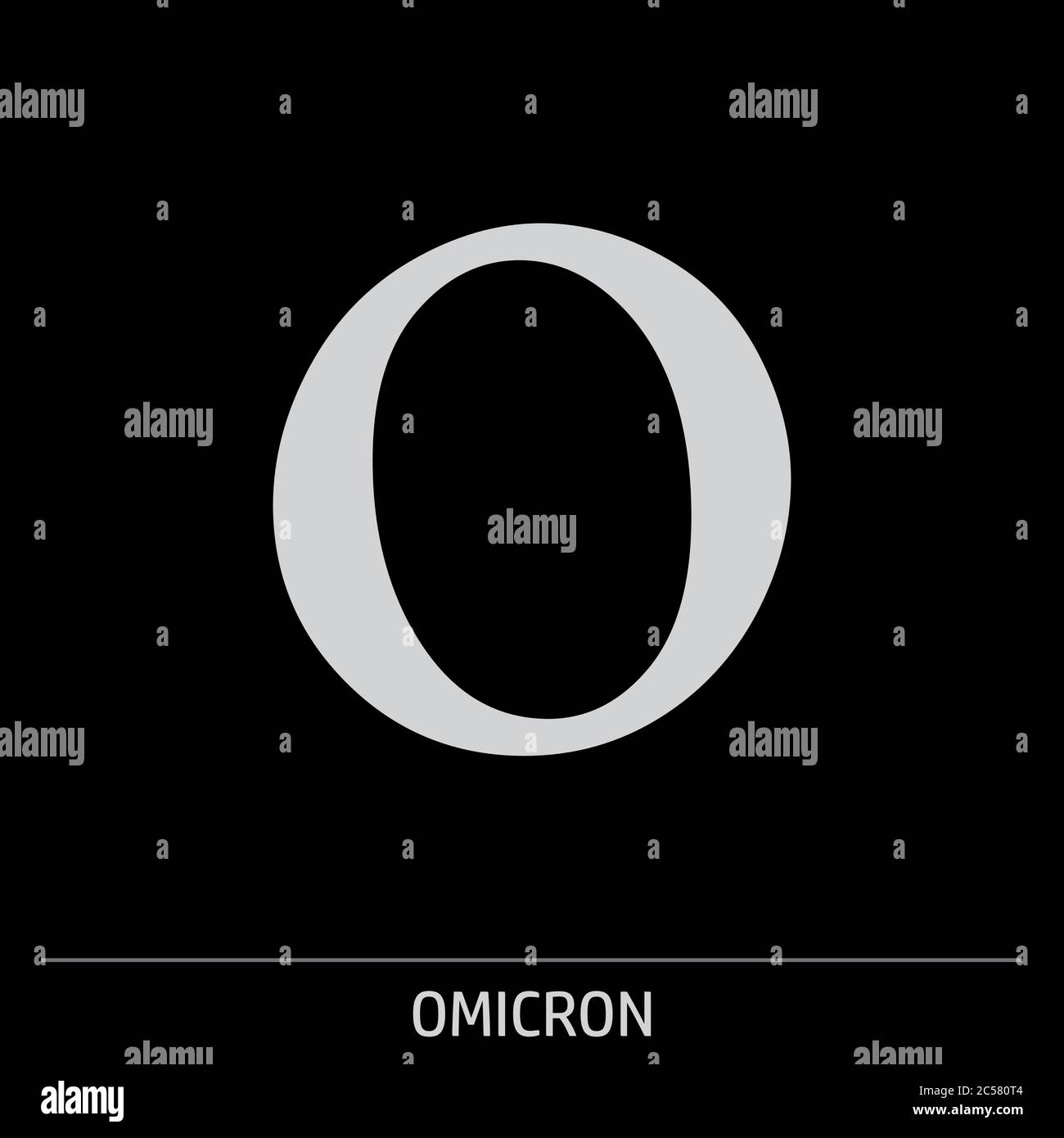 Omicron greek letter icon Stock Vector Image & Art - Alamy