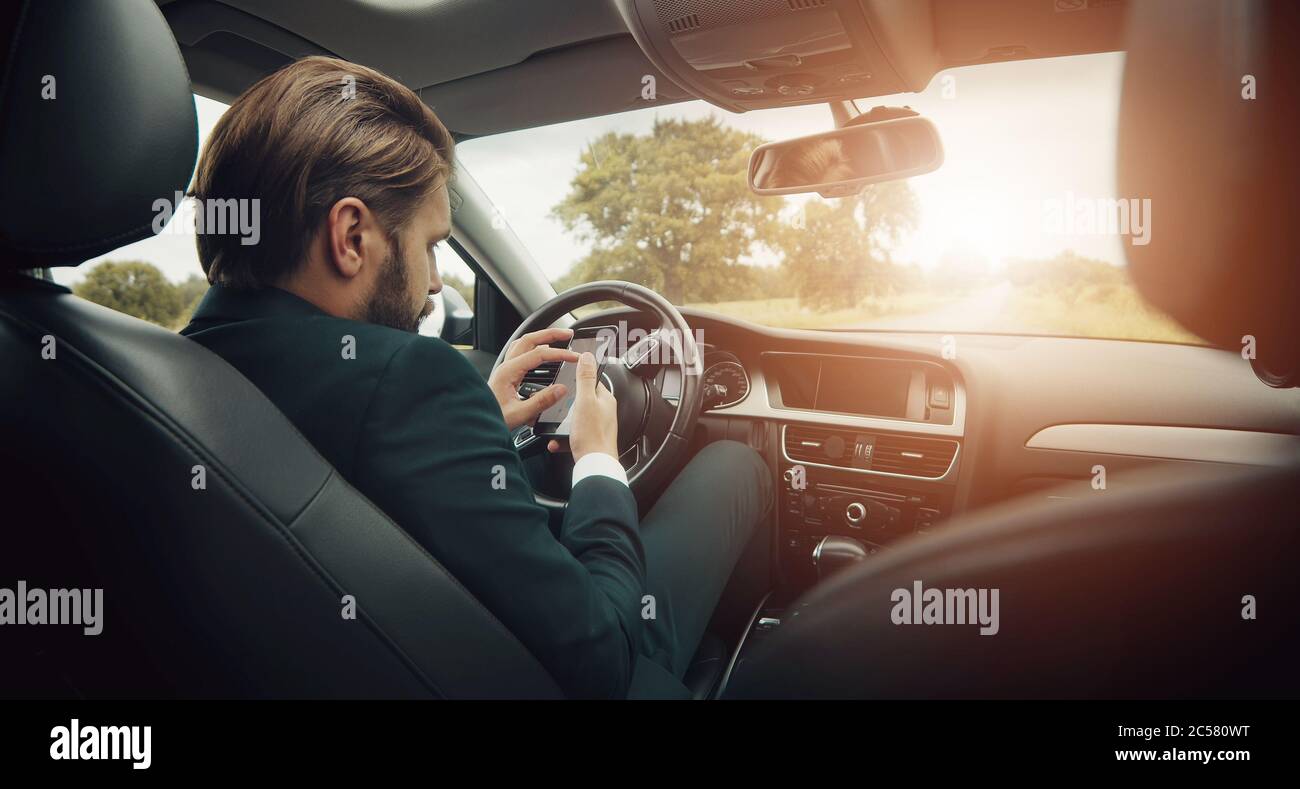 Person using gps device hi-res stock photography and images - Alamy