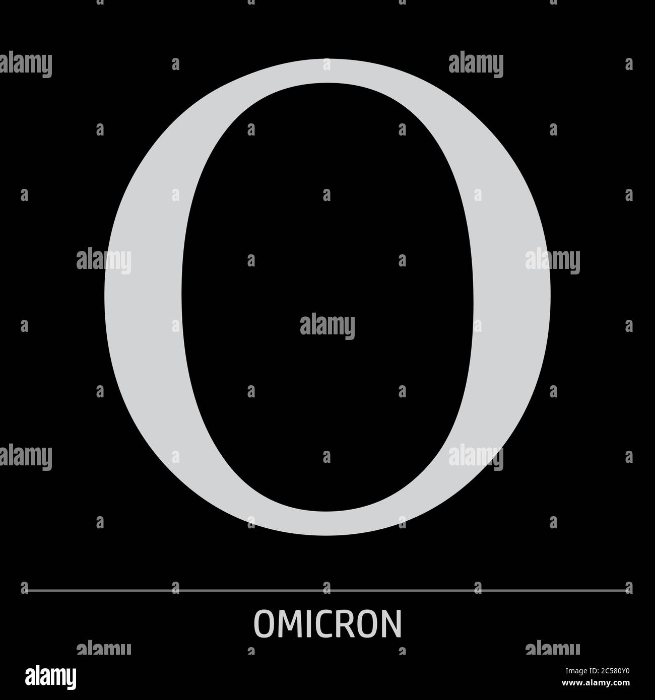Omicron greek letter icon Stock Vector Image & Art - Alamy