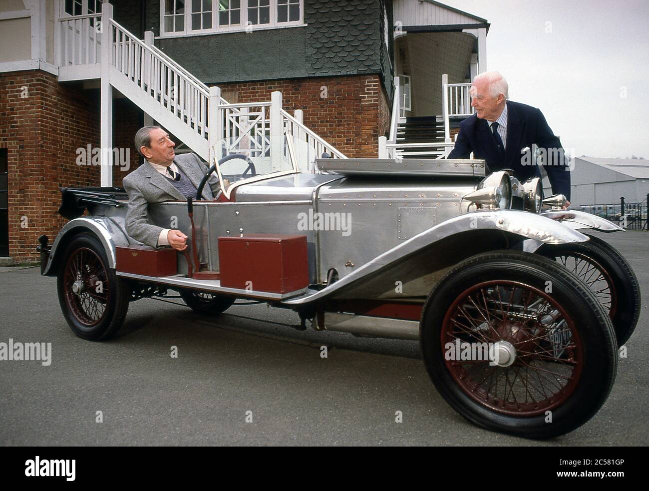 Ex Harry Clayton's 1925 Frazer-Nash at Brooklands in 1989 Stock Photo ...