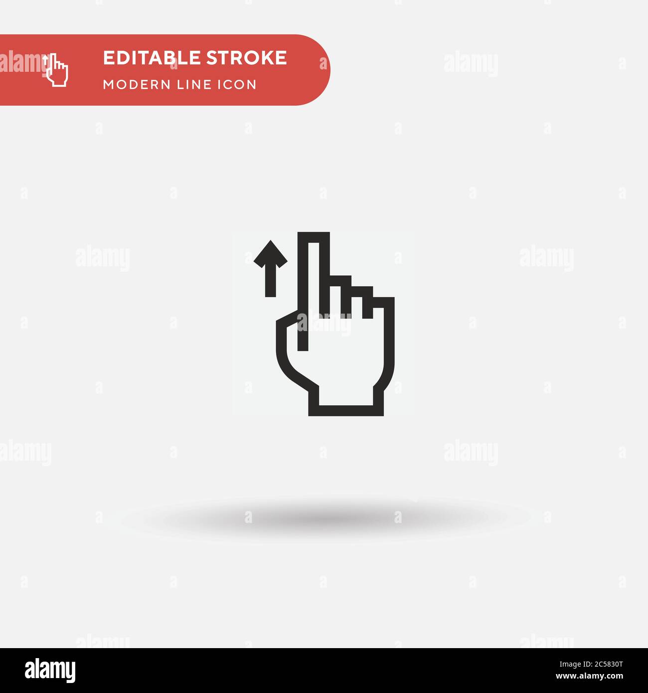 Scroll Simple vector icon. Illustration symbol design template for web ...