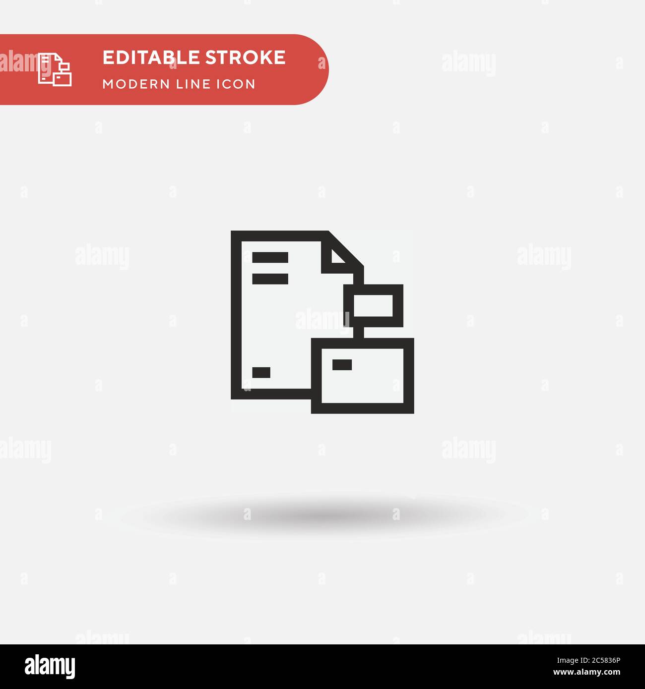 Corporate Identity Simple vector icon. Illustration symbol design ...