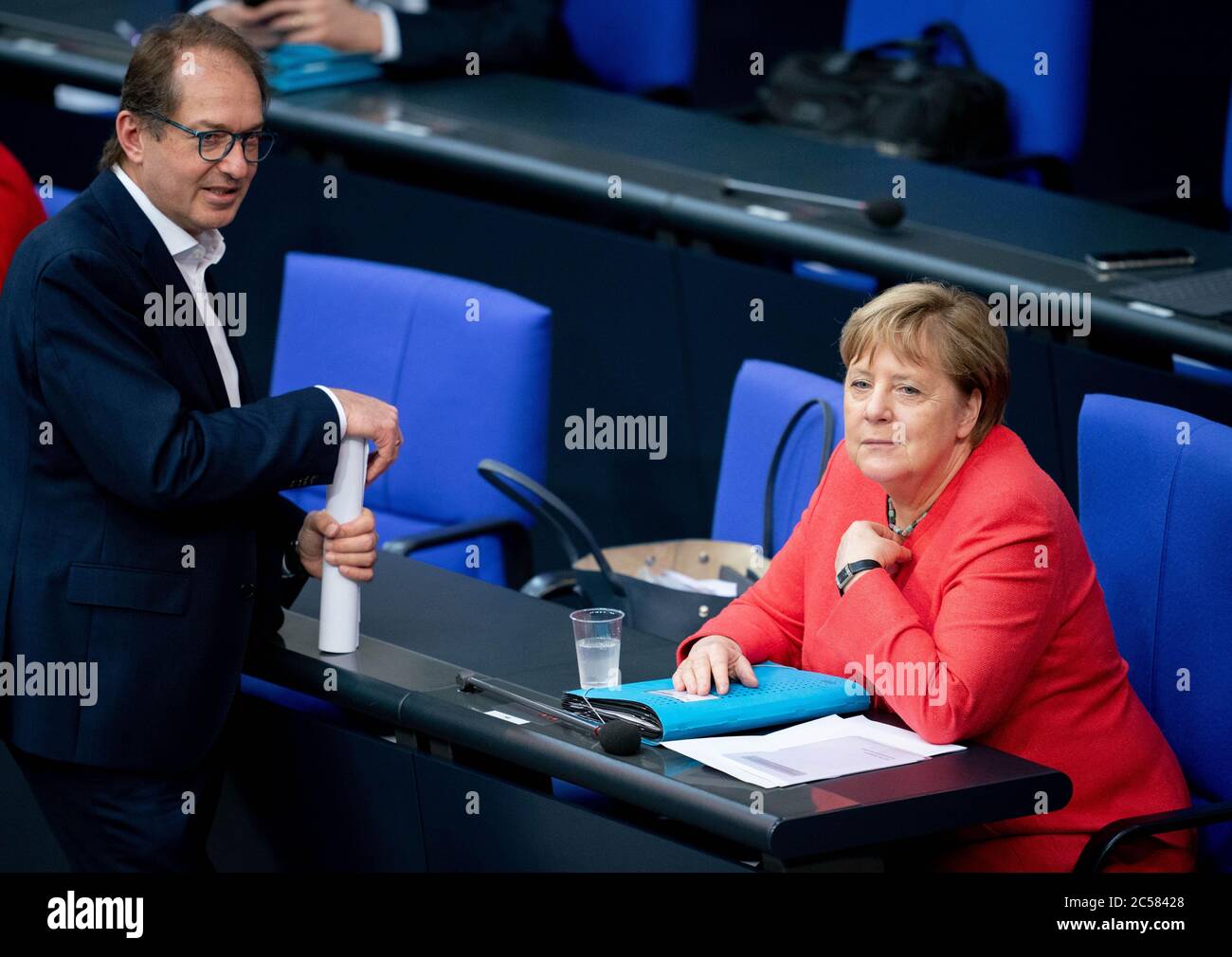 Berlin, Germany. 01st July, 2020. German Chancellor Angela Merkel (CDU ...