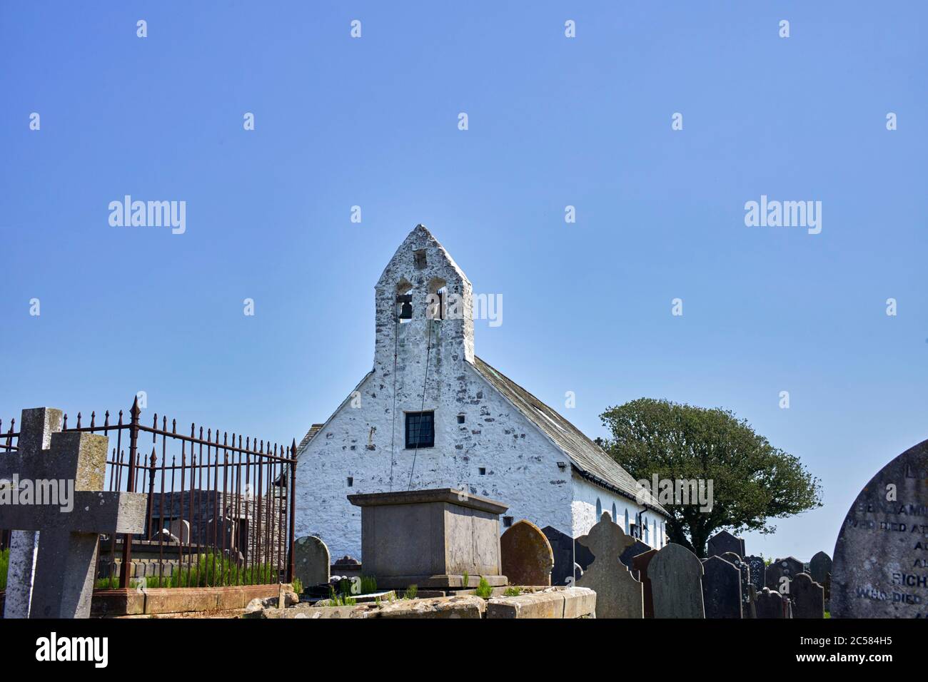 St Lupas church in Malew parish, Isle of Man Stock Photo - Alamy