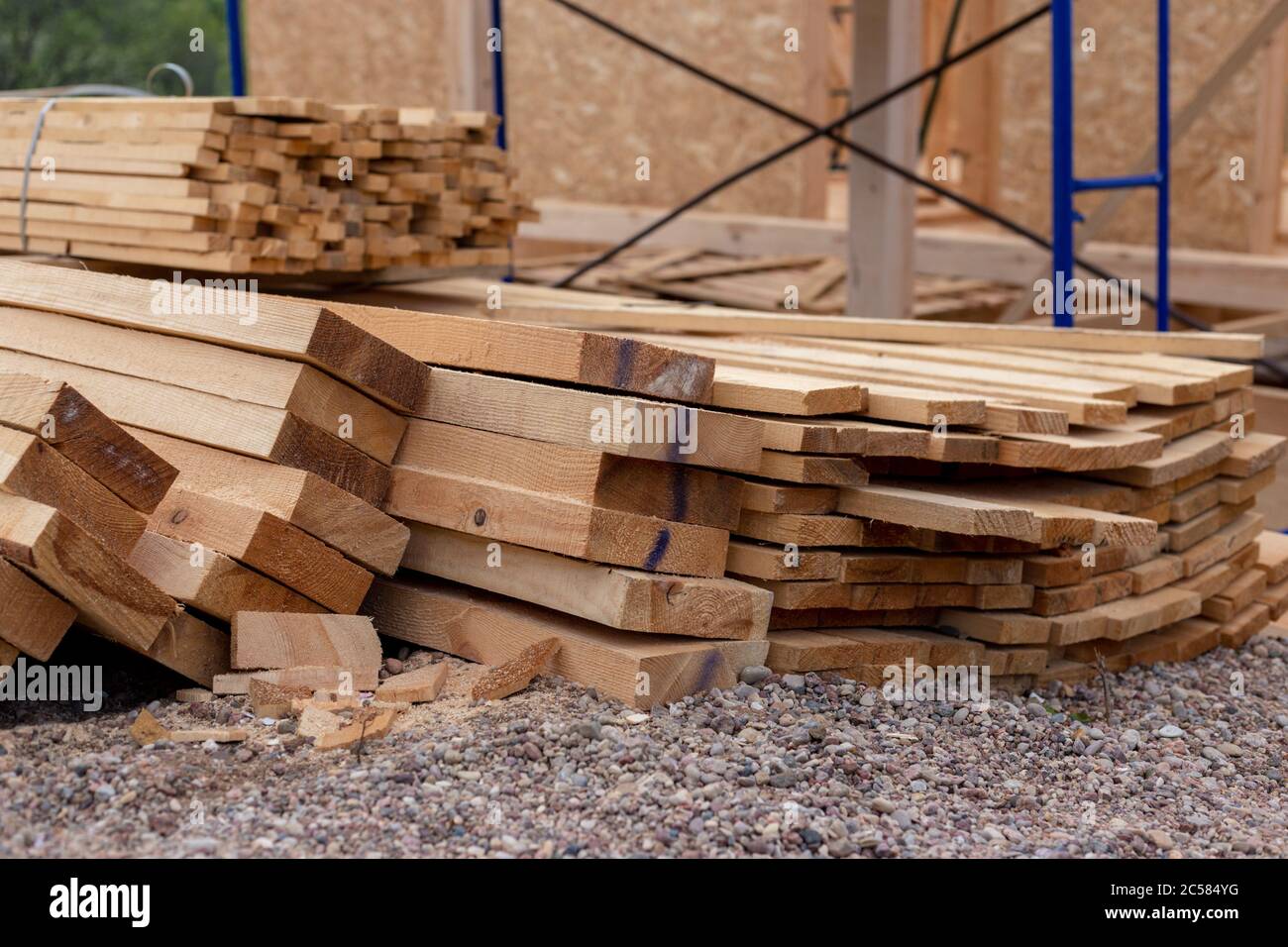Pile lumber housing construction hi-res stock photography and images ...