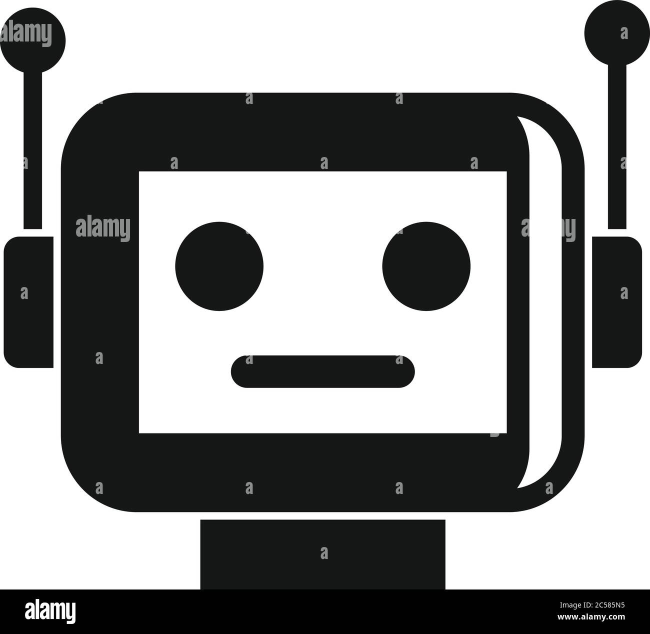 Cyber robot icon. Simple illustration of cyber robot vector icon for ...