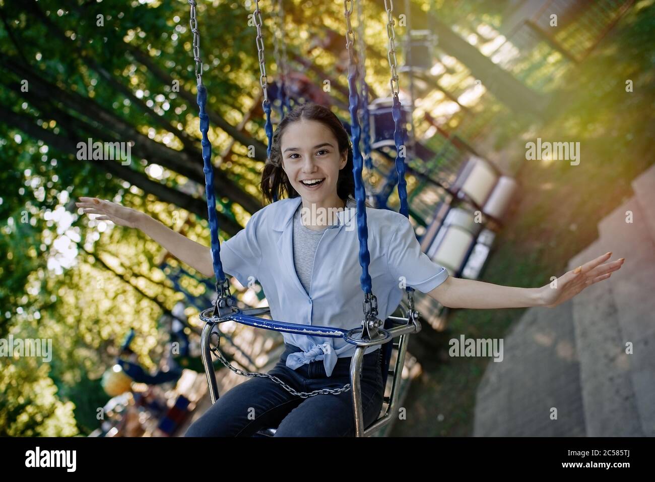 Child Carousel High Resolution Stock Photography and Images - Alamy