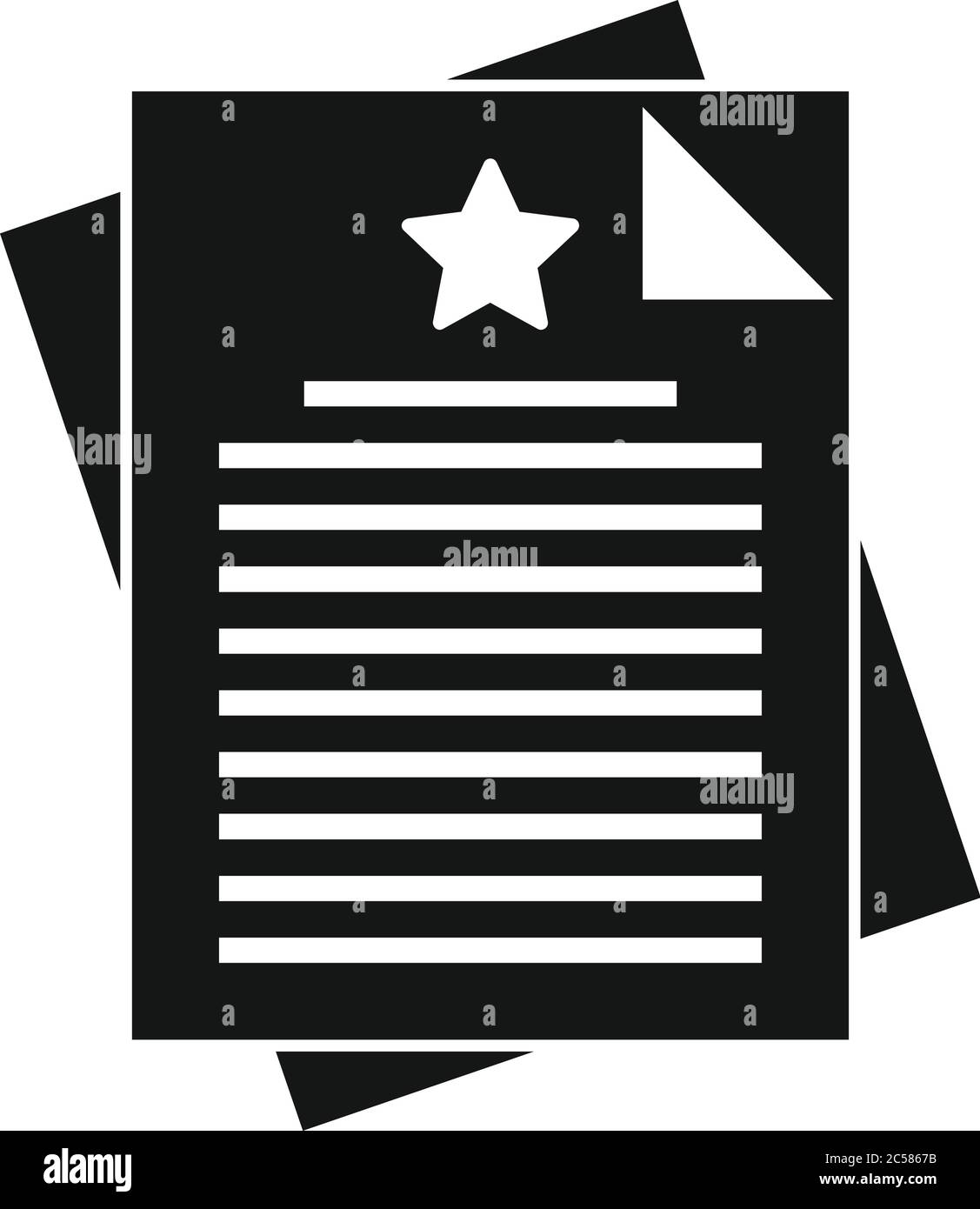 Video game papers icon. Simple illustration of video game papers vector ...