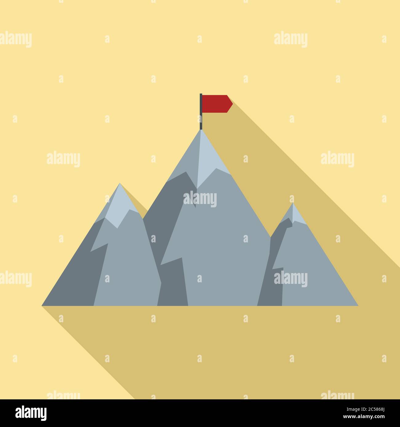 Video game target icon. Flat illustration of video game target vector ...