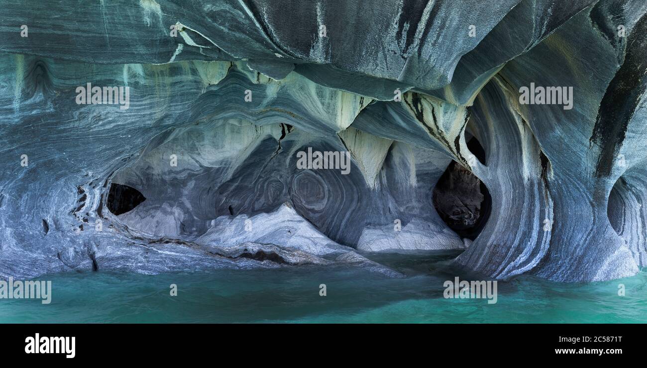 Marble Caves Sanctuary, Strange rock formations caused by water erosion ...