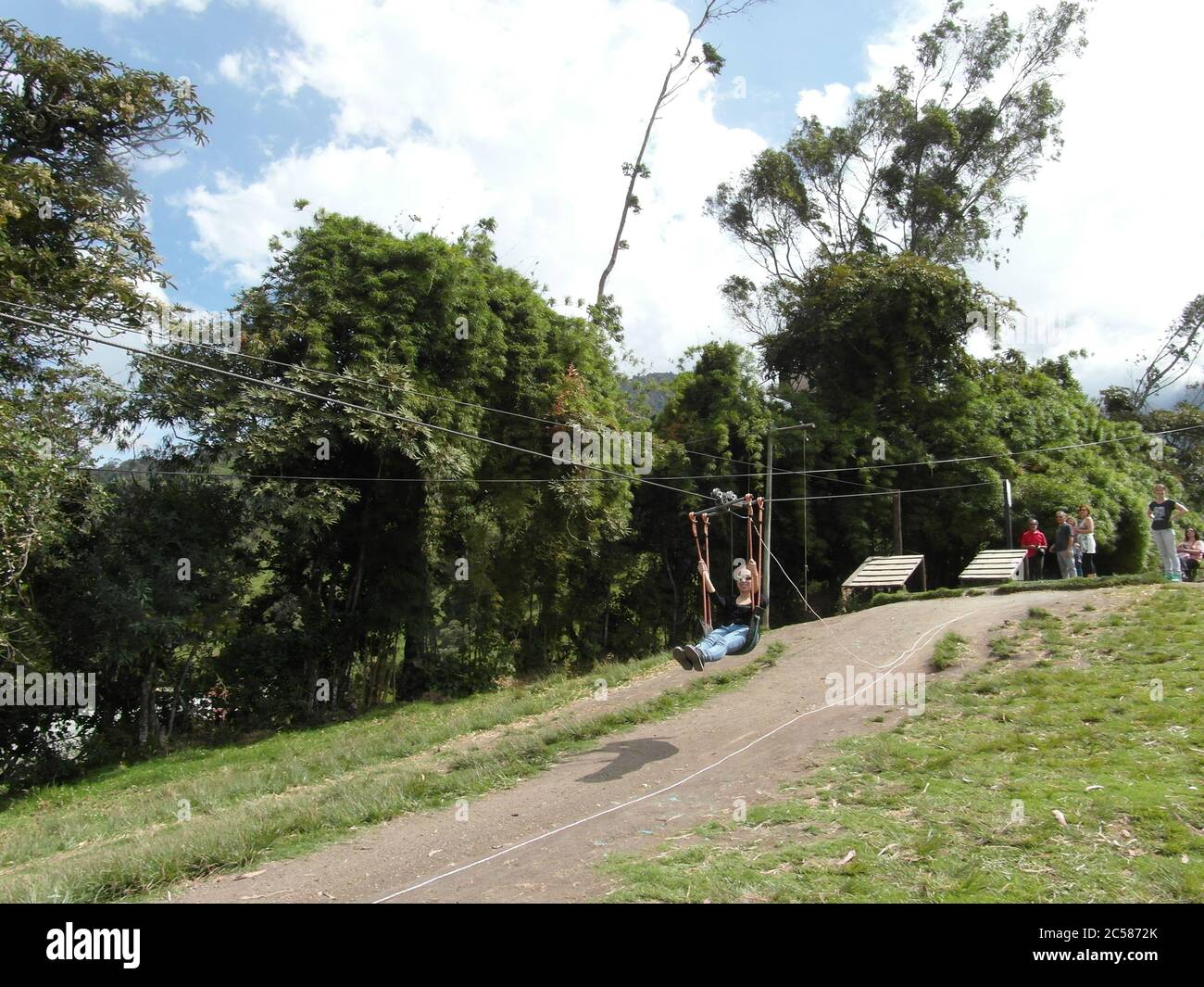 Stunning mountains in Banos and the famous "tree House". Casa de Arbol ...