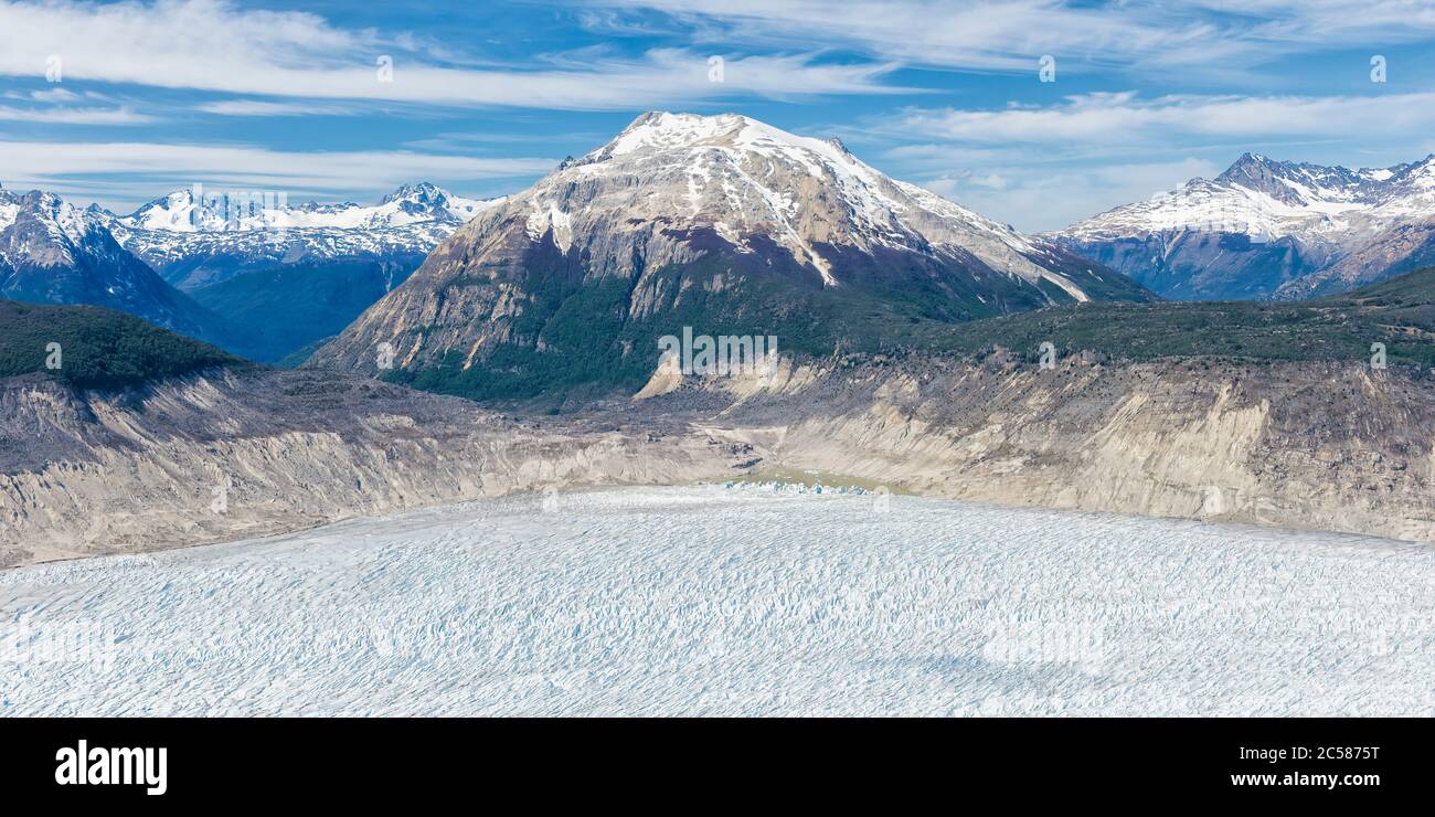 Northern Patagonian Ice Field, Aerial view, Laguna San Rafael National ...