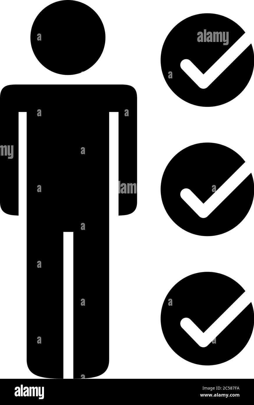 businessman figure with checklist silhouette style icon vector ...