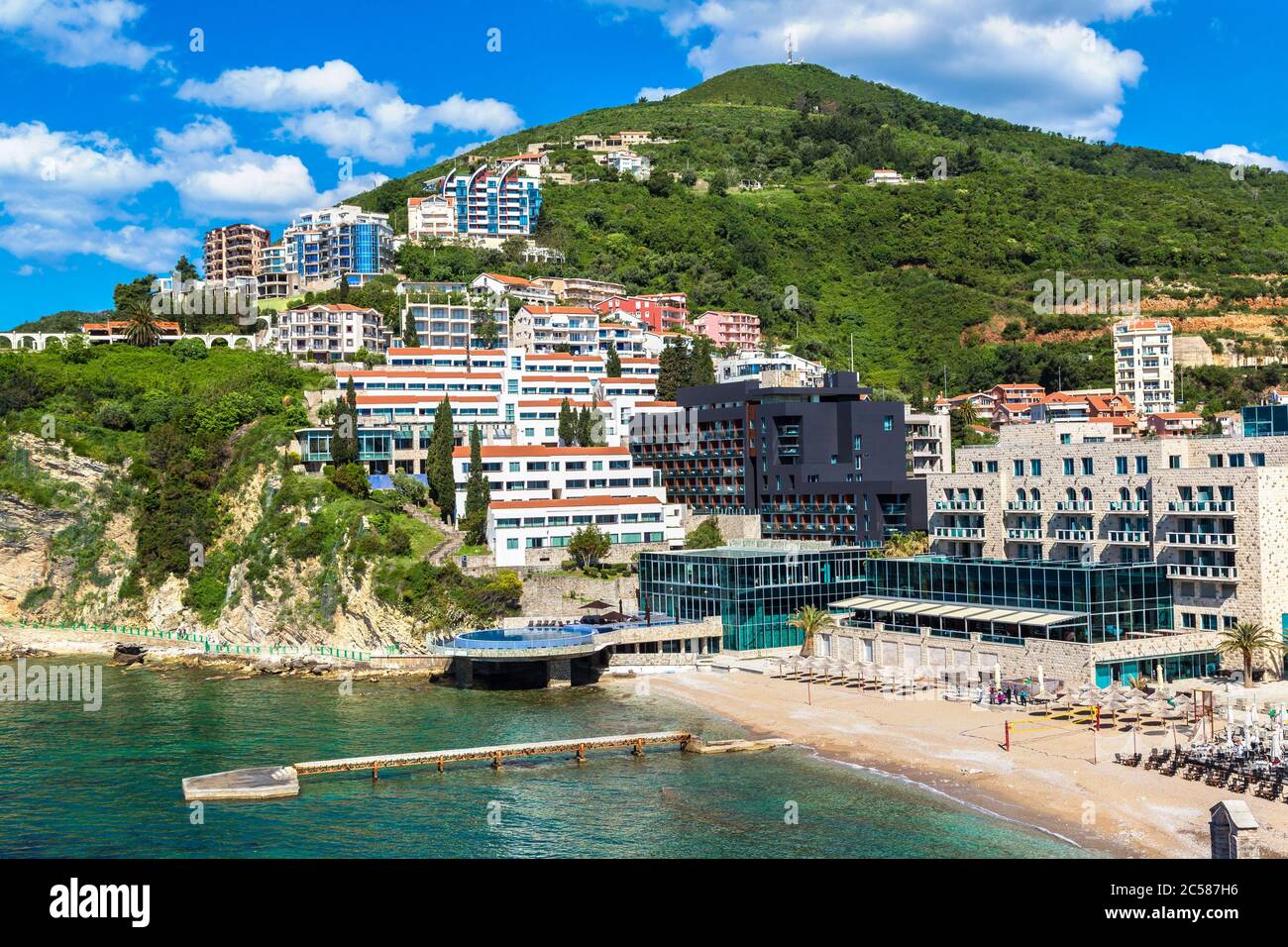 Montenegro budva hotel mogren hi-res stock photography and images - Alamy