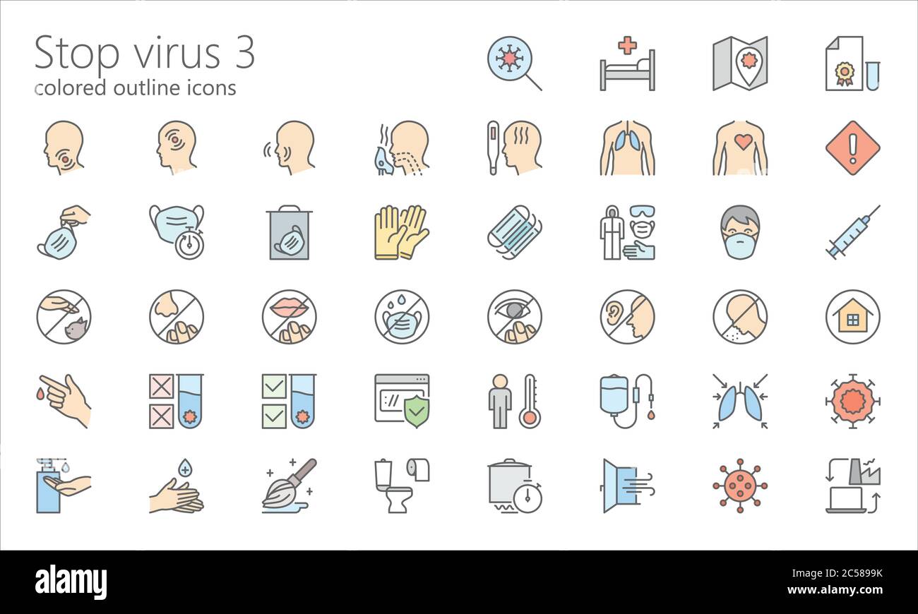 Medical microscope icon outline Stock Vector Images - Alamy