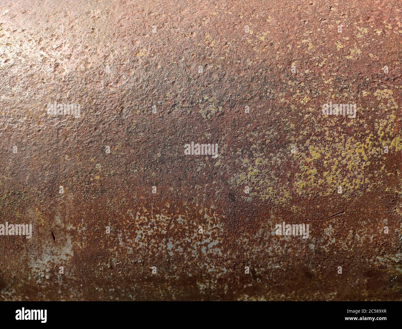 Rusty metal panel with cracked paint, corroded grunge metal background ...