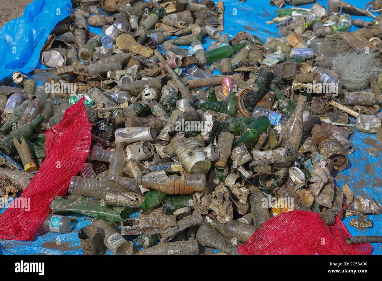 decayed waste materials taken out from Red Sea Stock Photo - Alamy