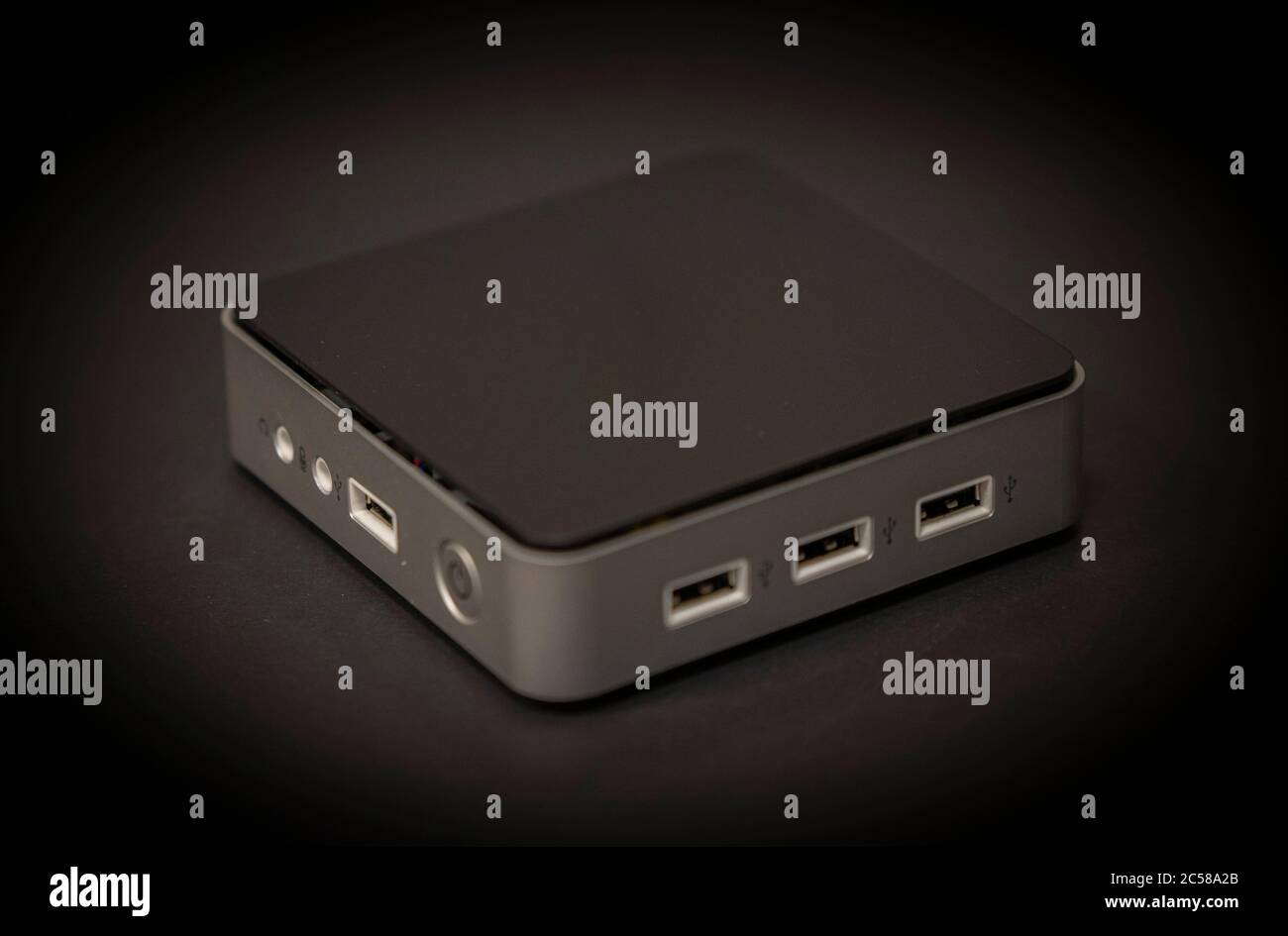a mini PC with black background Stock Photo - Alamy