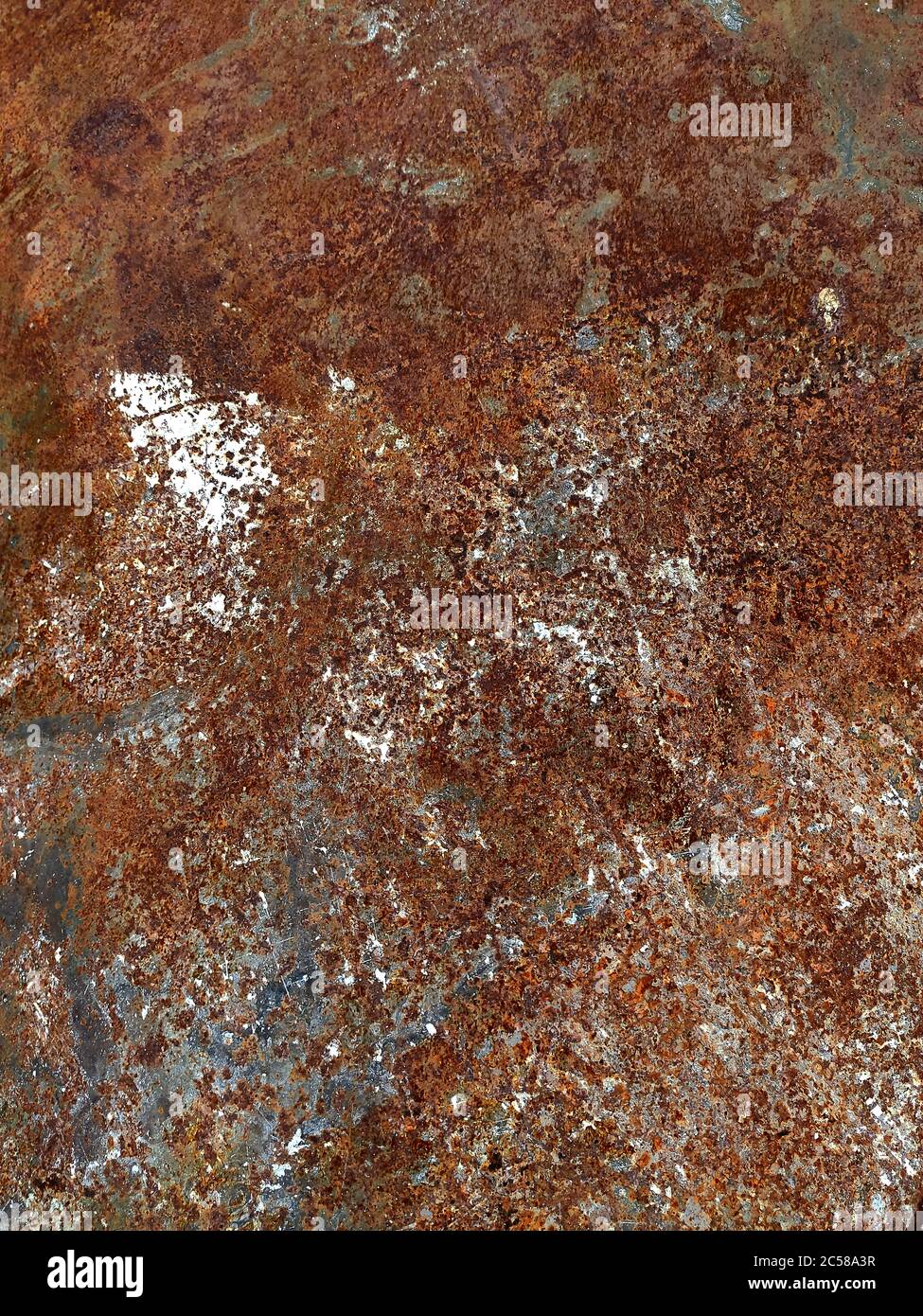 Corroded metal background. Rusted grey painted metal wall. Rusty metal ...