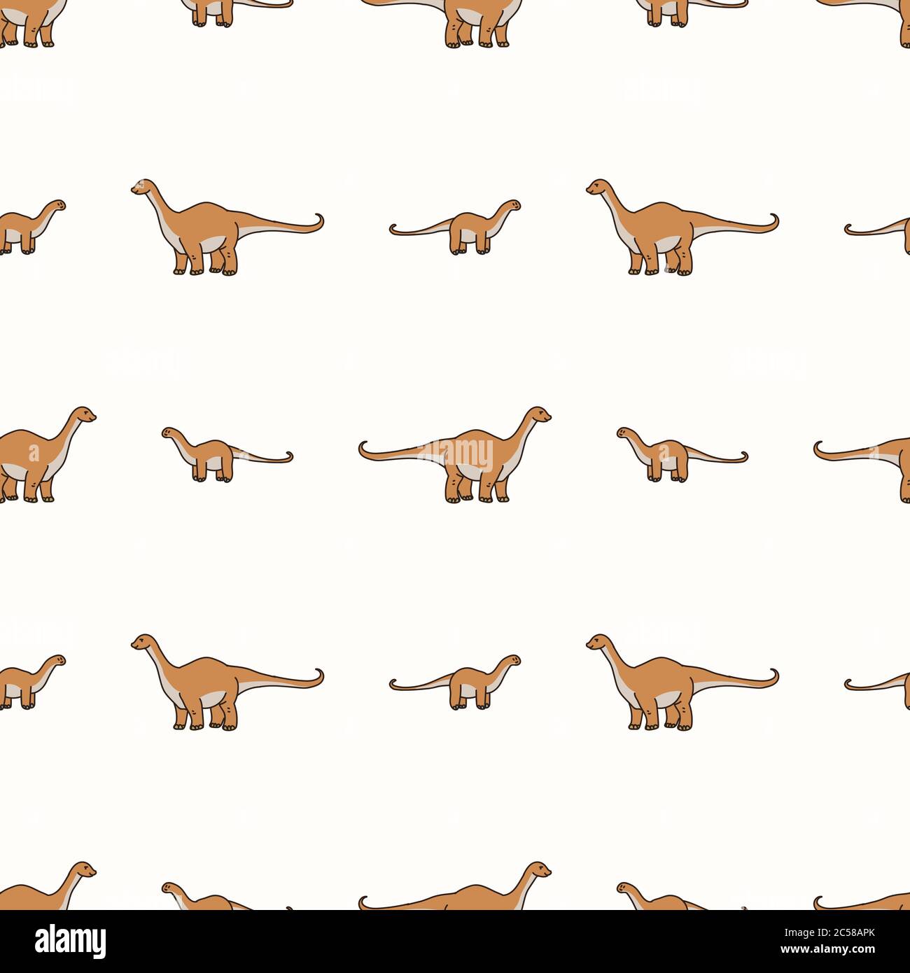 Seamless background Apatosaurus dinosaur gender neutral pattern ...