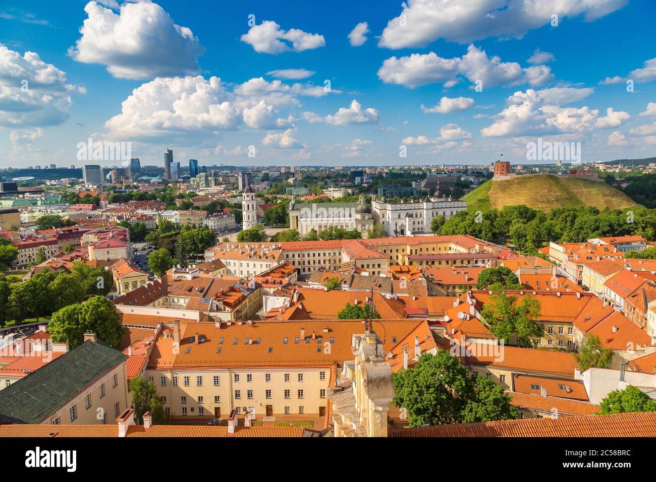 Vilnius cityscape in a beautiful summer day, Lithuania Stock Photo - Alamy