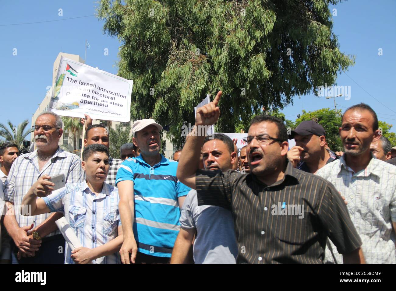 Gaza City The Gaza Strip Palestine 1st July 2020 Palestinians Take