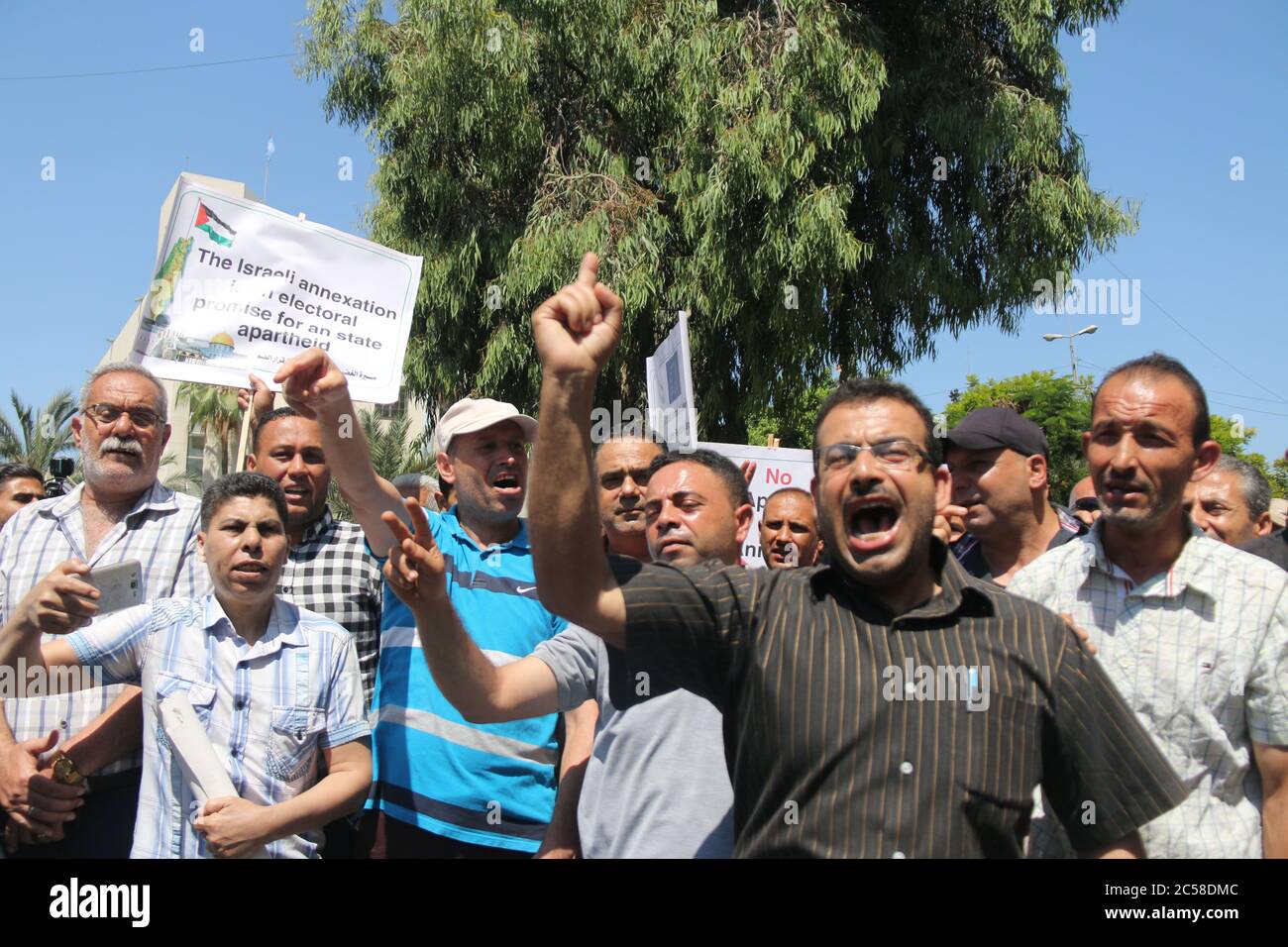 Gaza City The Gaza Strip Palestine 1st July 2020 Palestinians Take